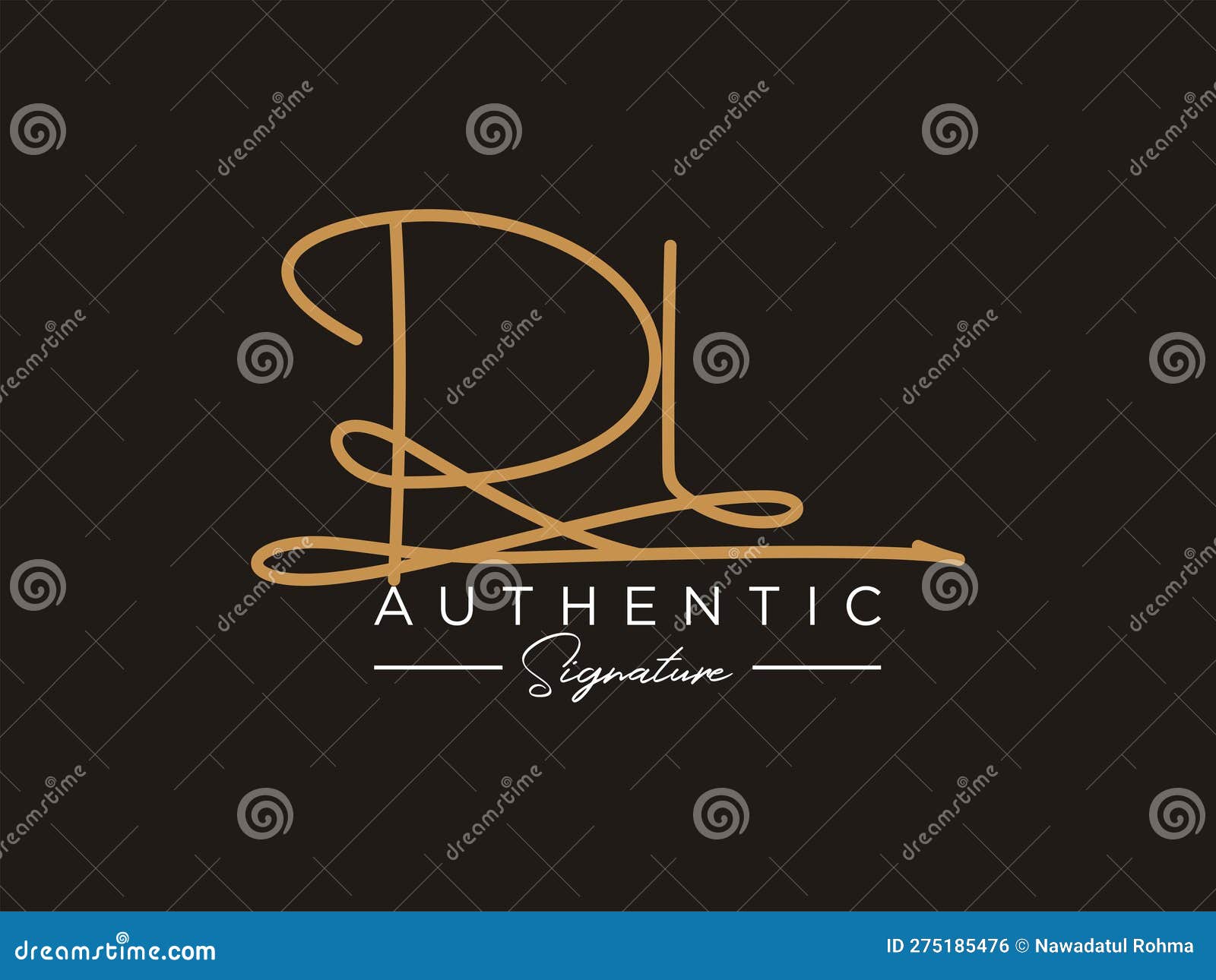 Letter RL Signature Logo Template Vector Stock Vector - Illustration of ...