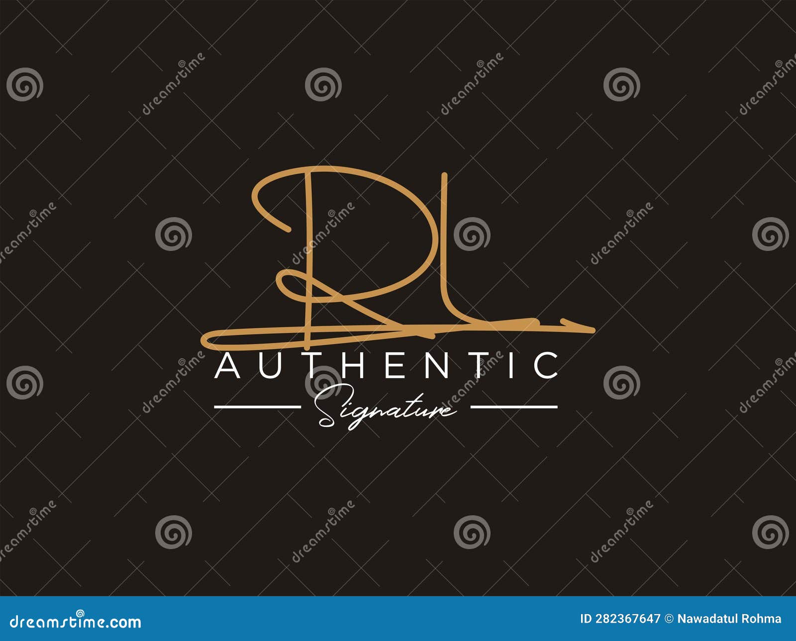 Letter RL Signature Logo Template Vector Stock Vector - Illustration of ...