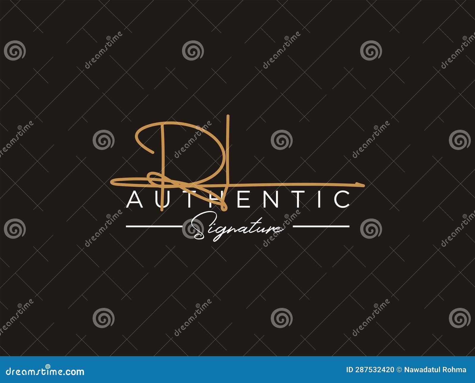 Letter RL Signature Logo Template Vector Stock Vector - Illustration of ...
