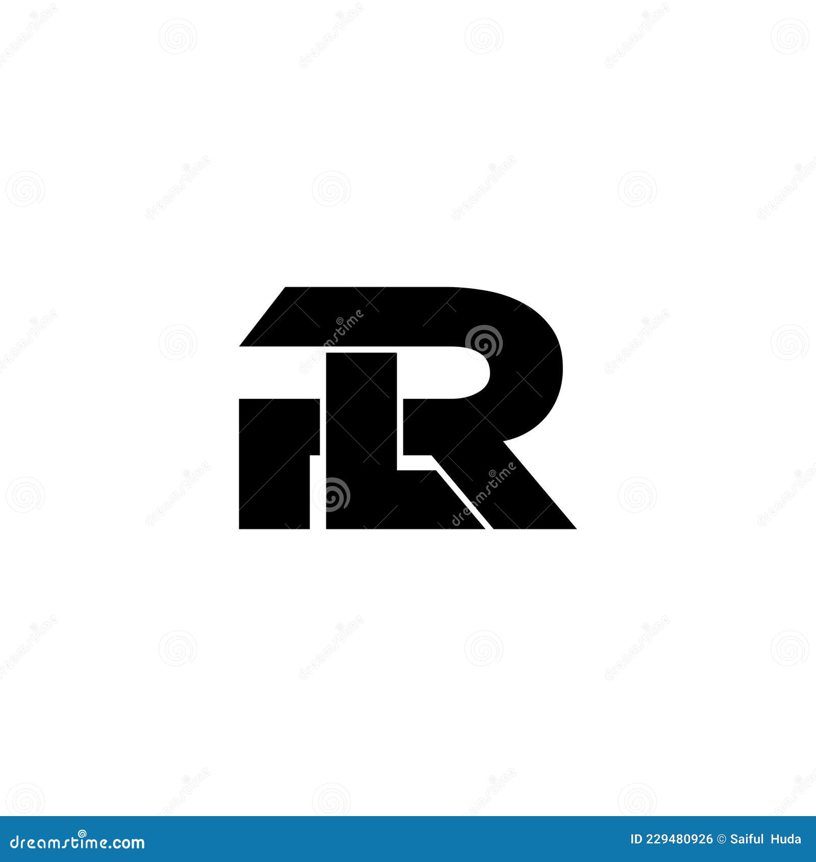 Letter RL Simple Monogram Logo Icon Design. Stock Vector - Illustration ...