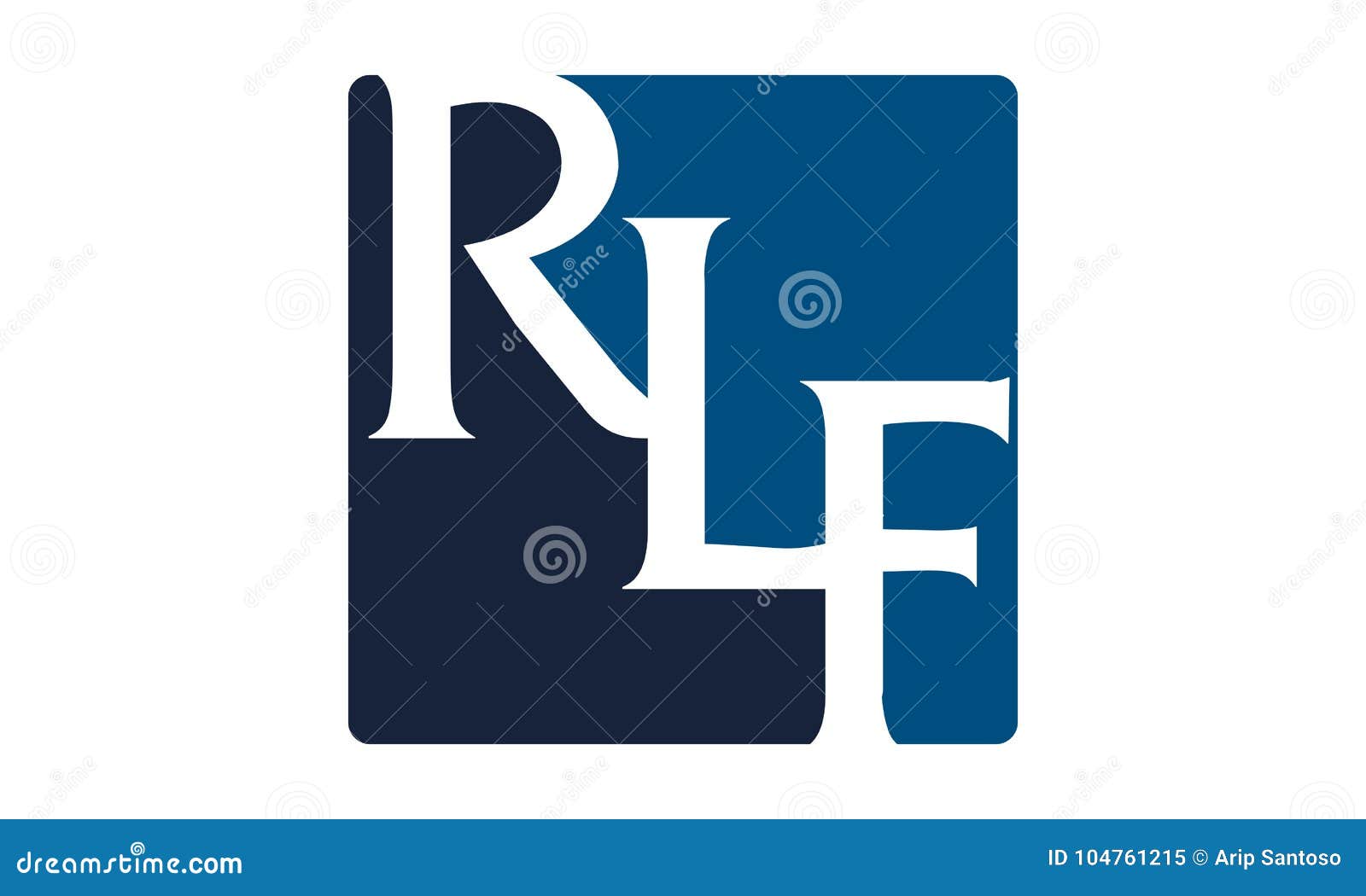 Letter RLF Modern stock vector. Illustration of industrial - 104761215
