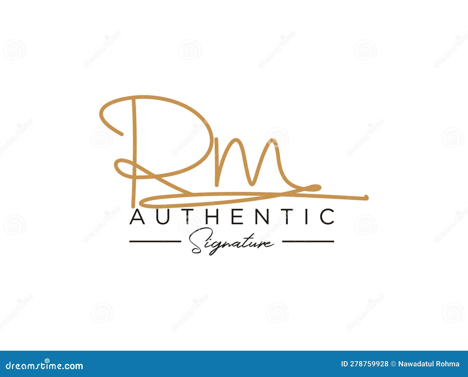 Letter RM Signature Logo Template Vector Stock Vector - Illustration of ...