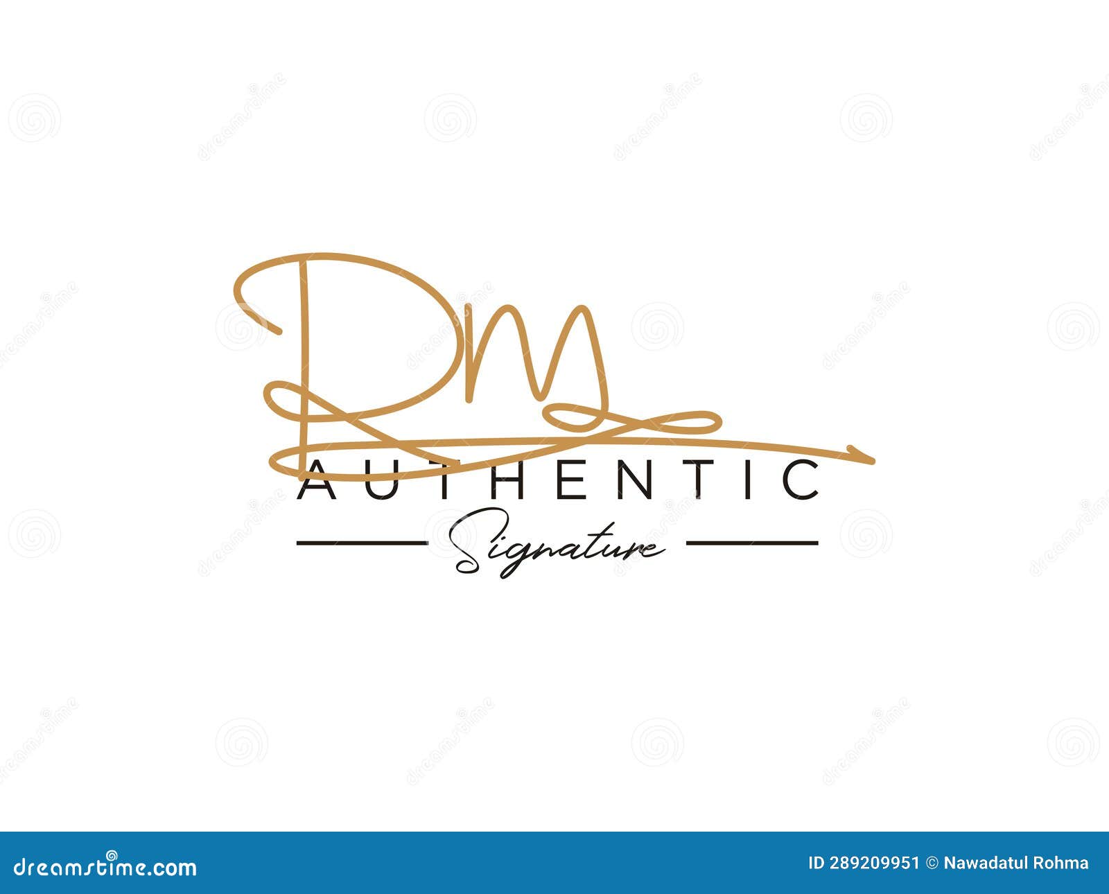 Letter RM Signature Logo Template Vector Stock Vector - Illustration of ...