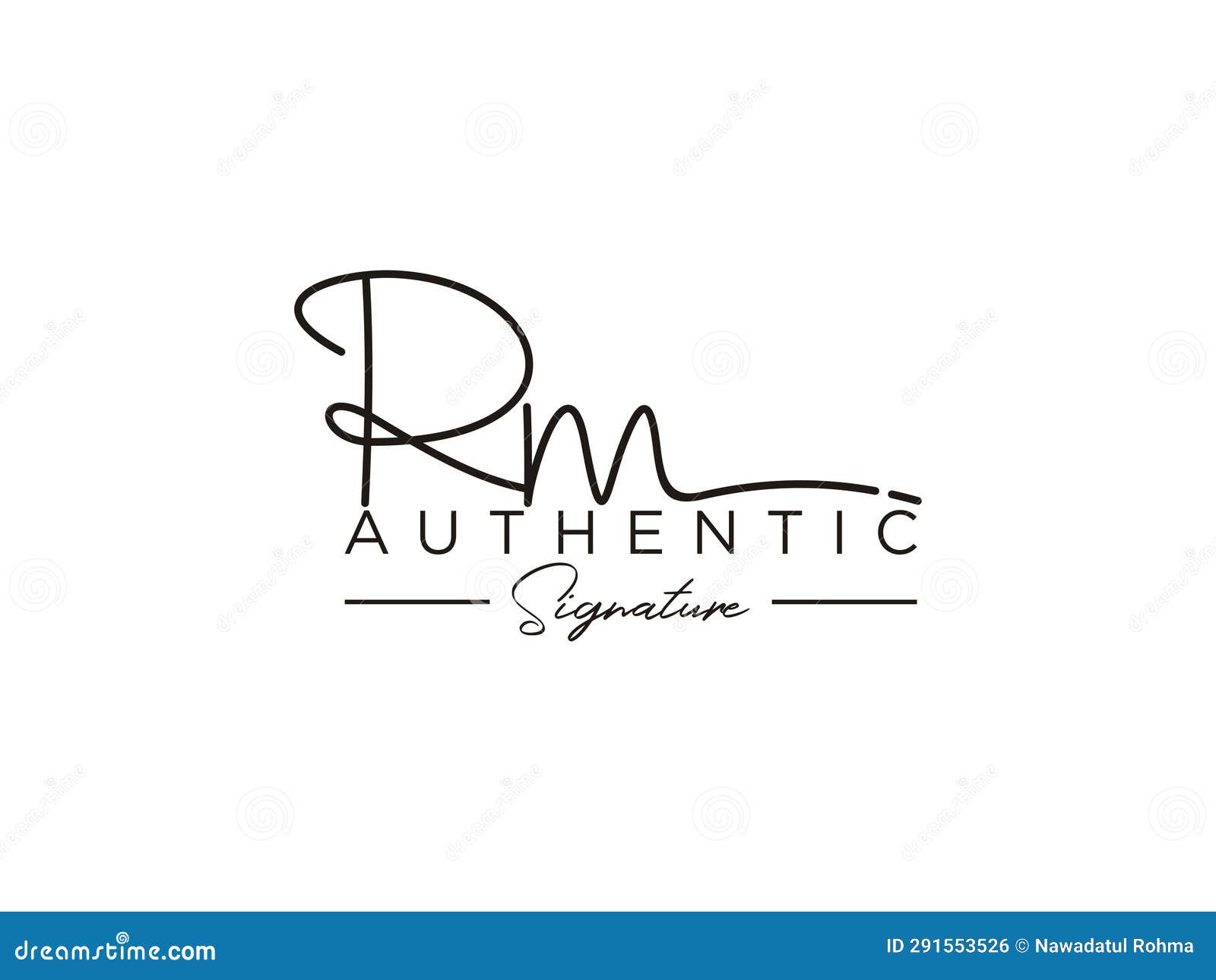 Letter RM Signature Logo Template Vector Stock Vector - Illustration of ...
