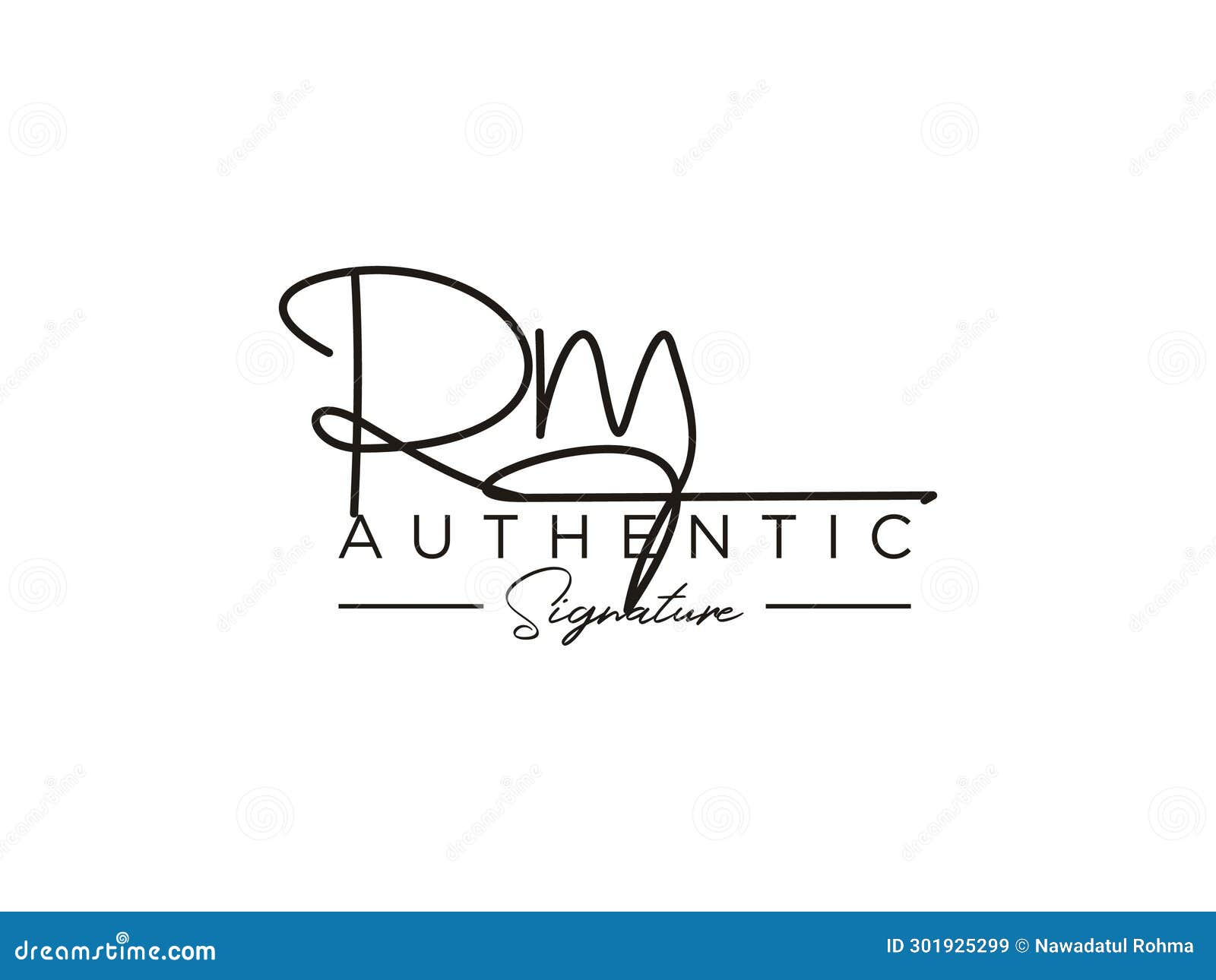 Letter RM Signature Logo Template Vector Stock Vector - Illustration of ...