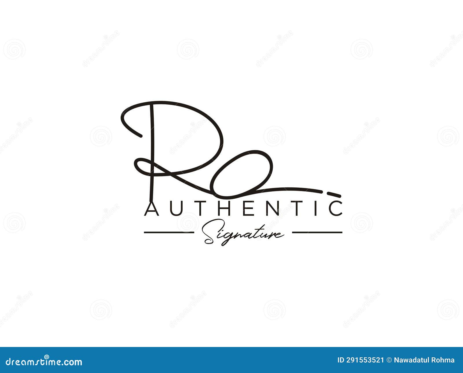 Letter RO Signature Logo Template Vector Stock Vector - Illustration of ...