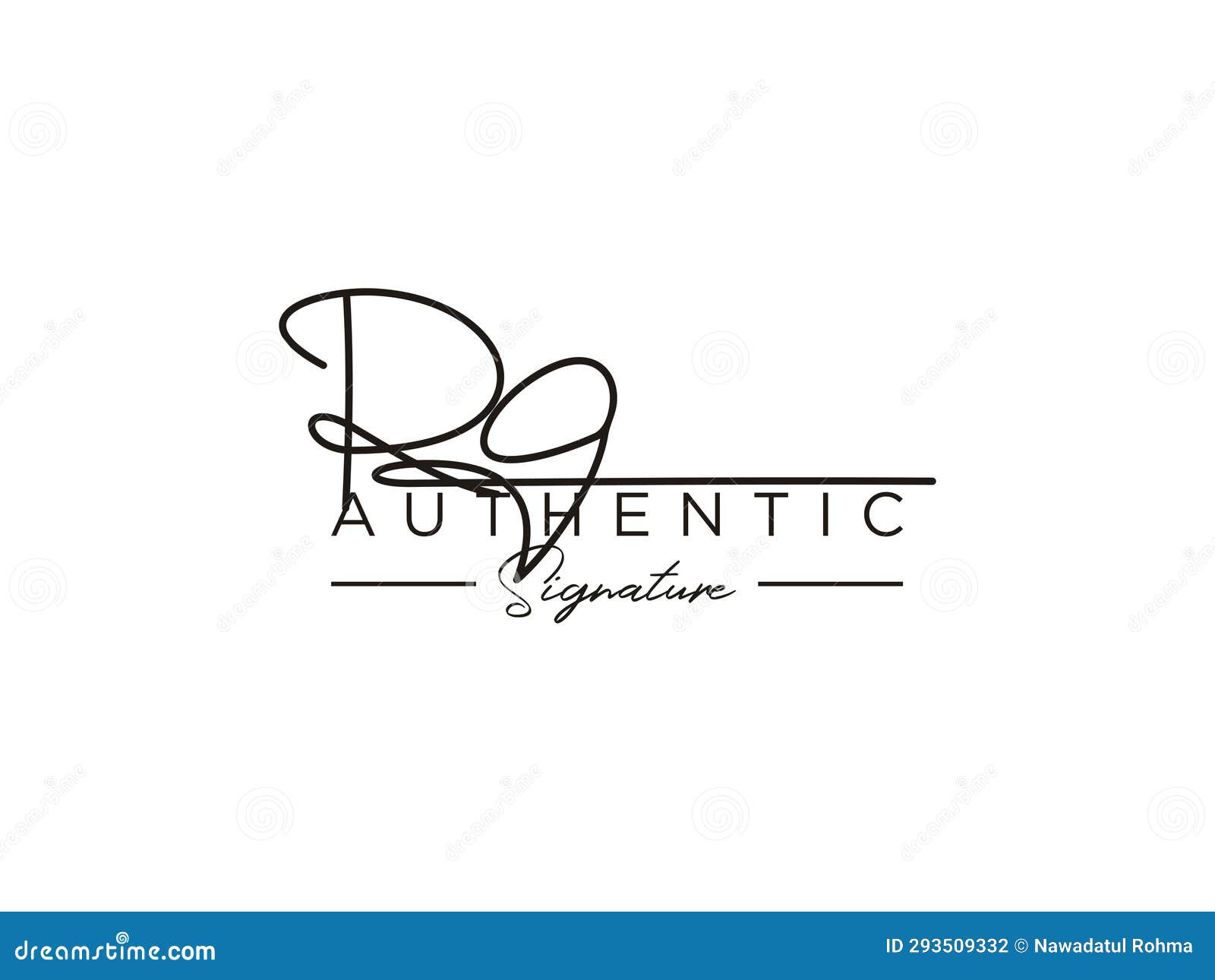 Letter RO Signature Logo Template Vector Stock Vector - Illustration of ...