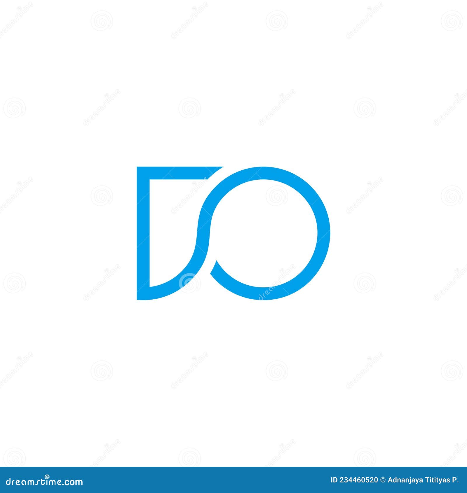 Letter Ro Simple Geometric Line Water Logo Vector Stock Vector ...