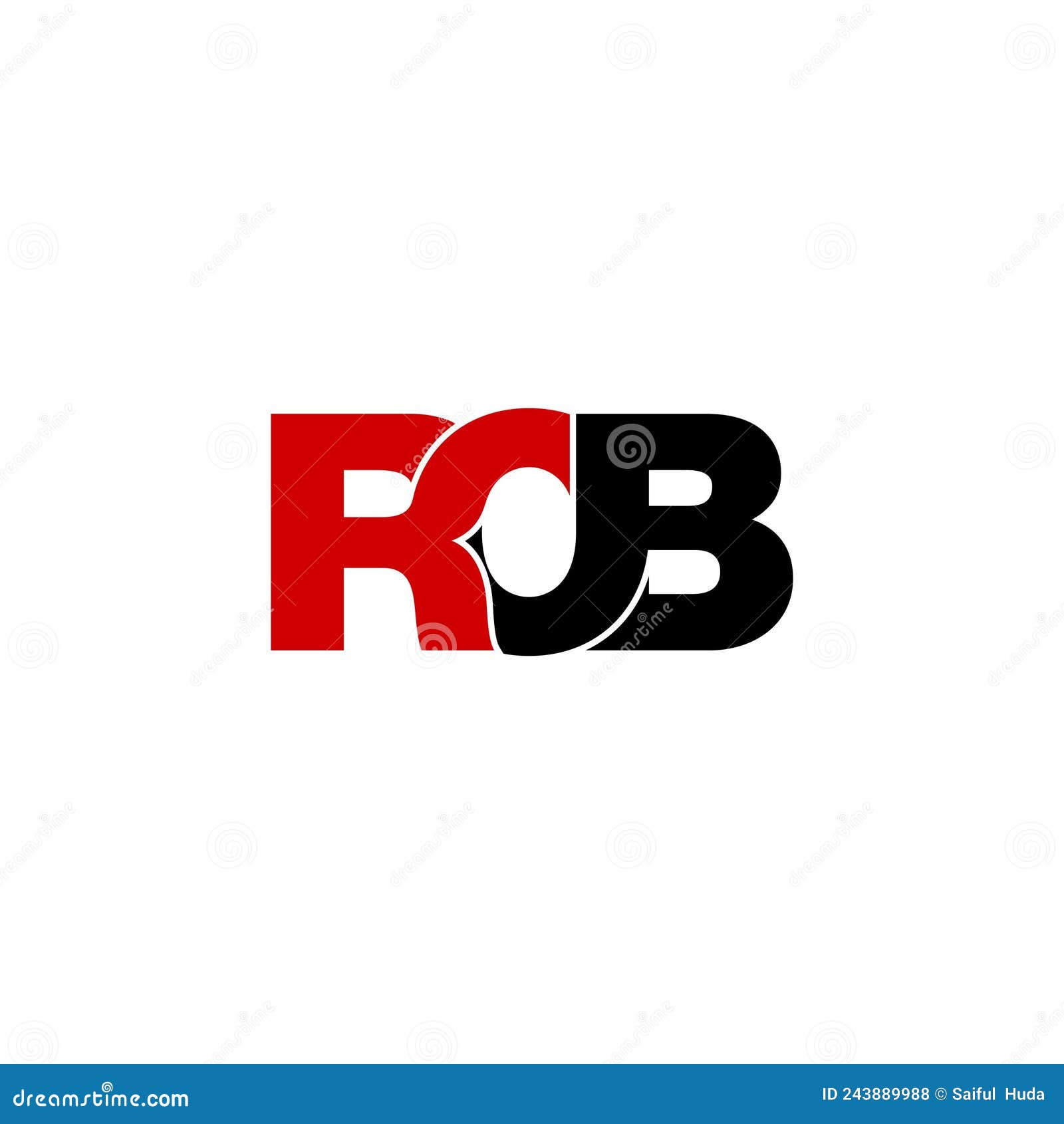 Letter ROB Simple Monogram Logo Icon Design. Stock Vector ...