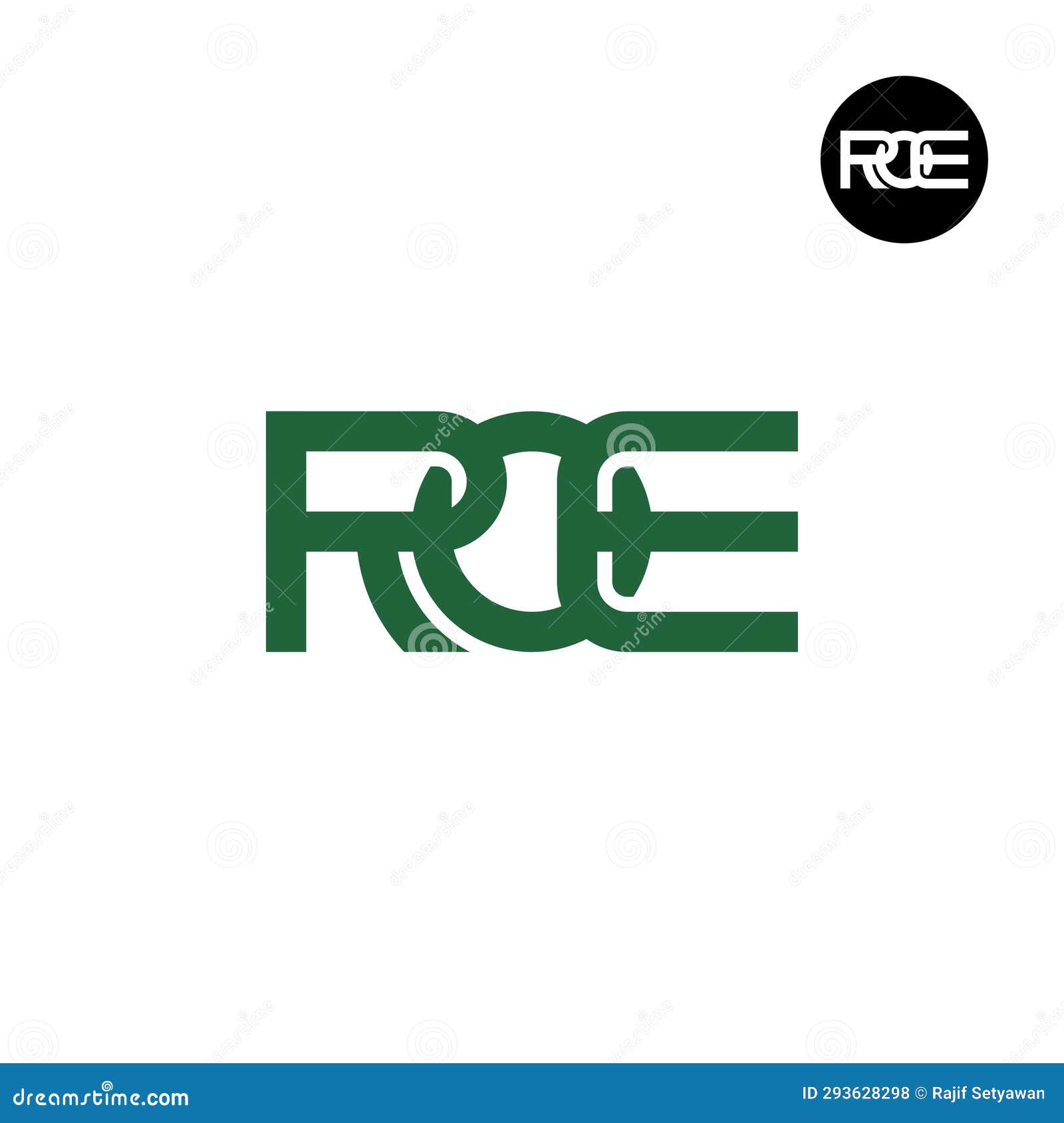 Letter ROE Monogram Logo Design Stock Vector - Illustration of designs ...