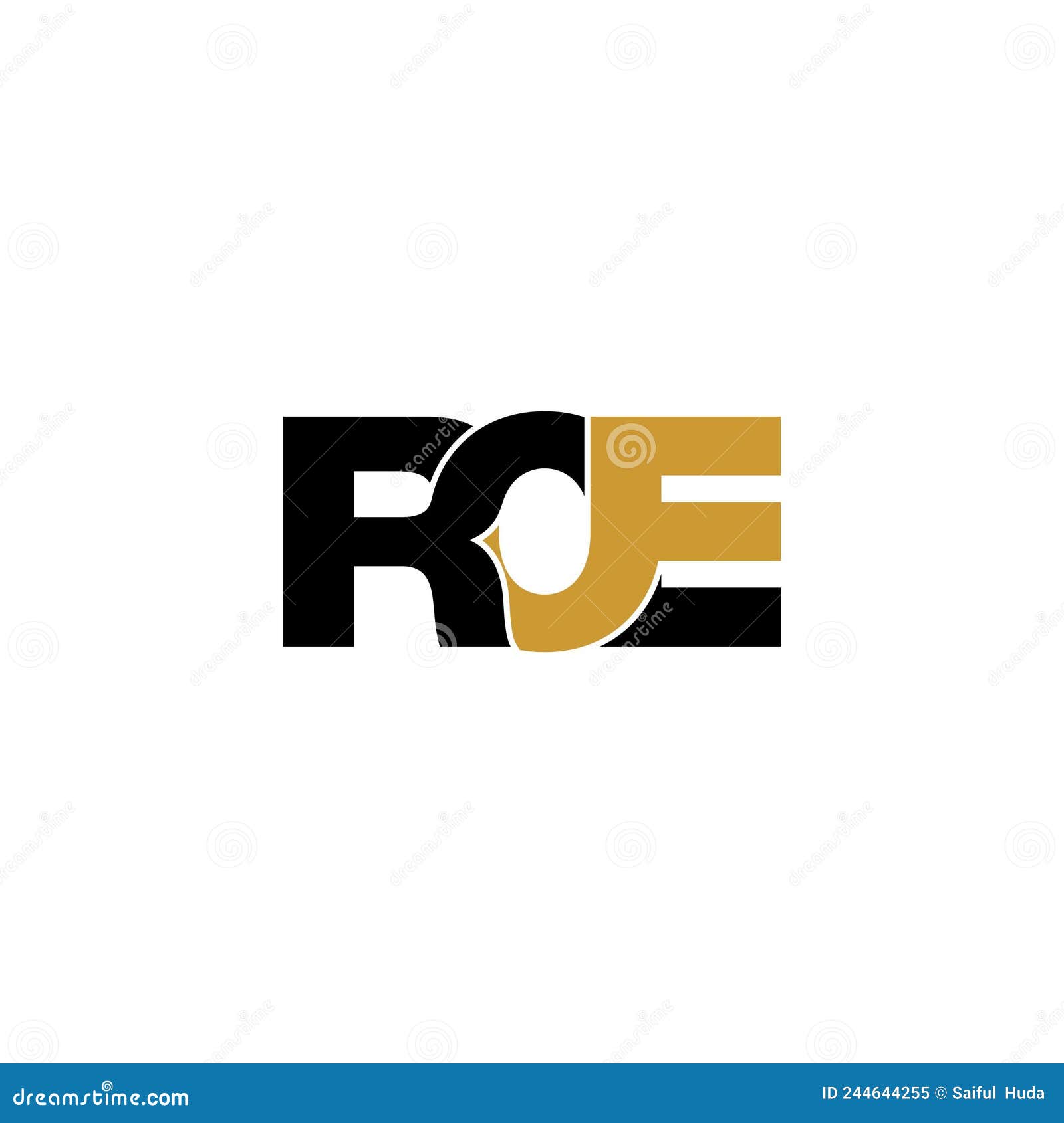 Letter ROE Simple Monogram Logo Icon Design. Stock Vector ...