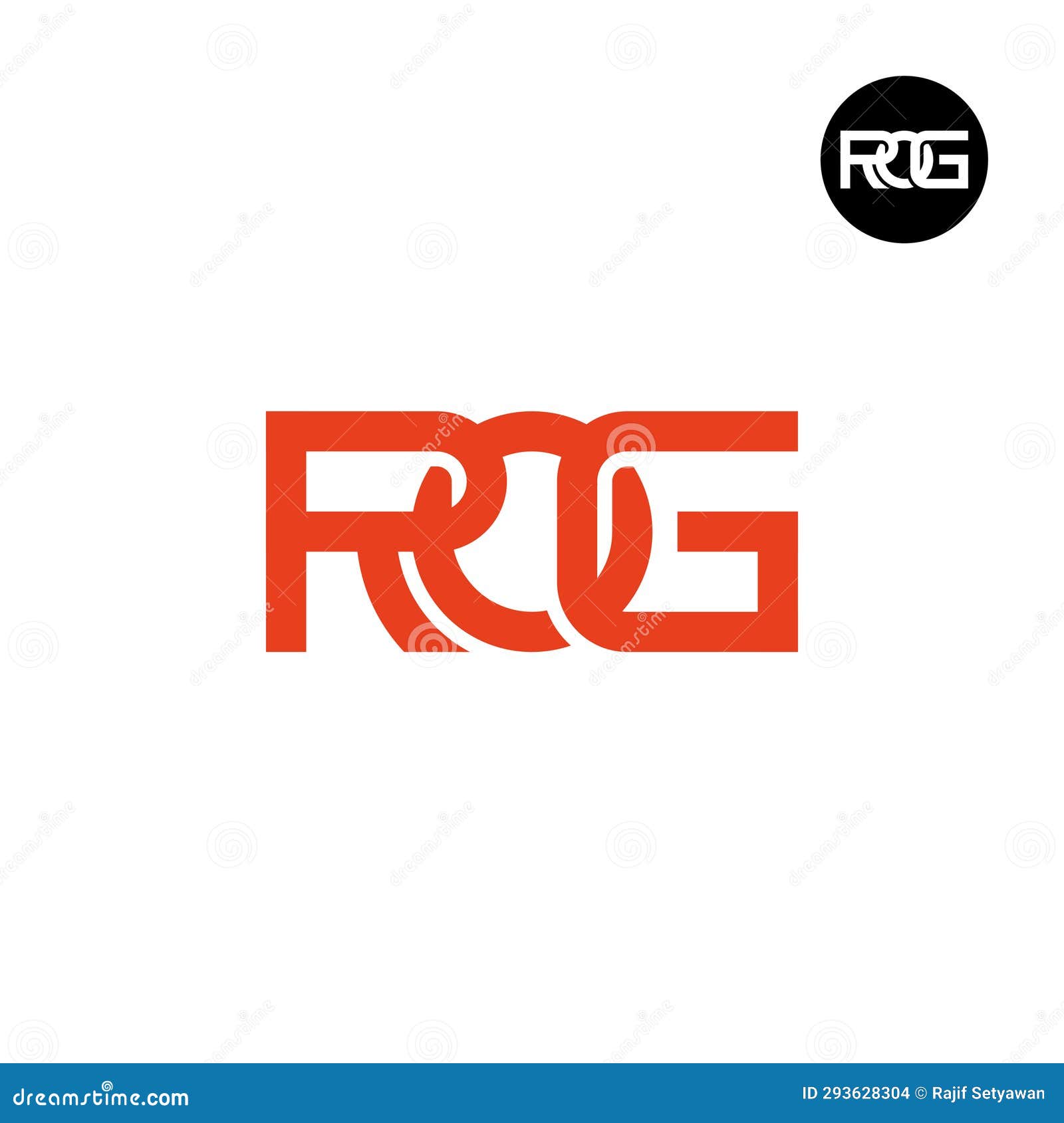 Letter ROG Monogram Logo Design Stock Vector - Illustration of ...