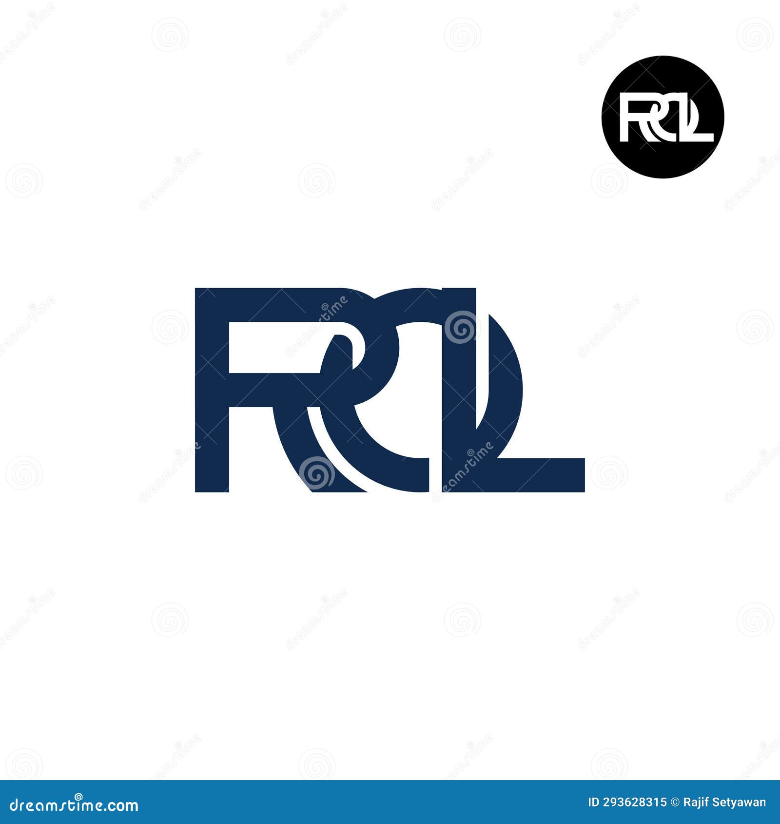 Letter ROL Monogram Logo Design Stock Vector - Illustration of ...