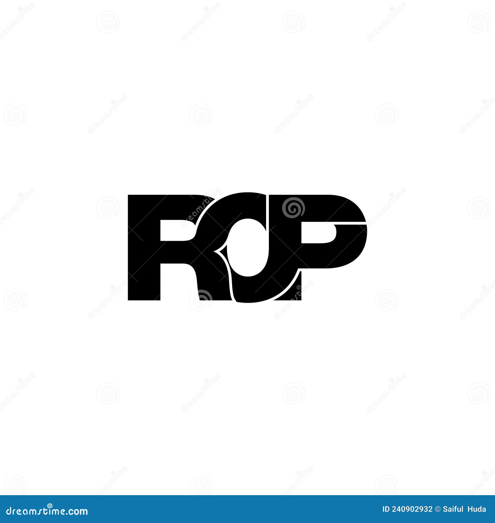 Letter ROP Simple Monogram Logo Icon Design. Stock Vector ...