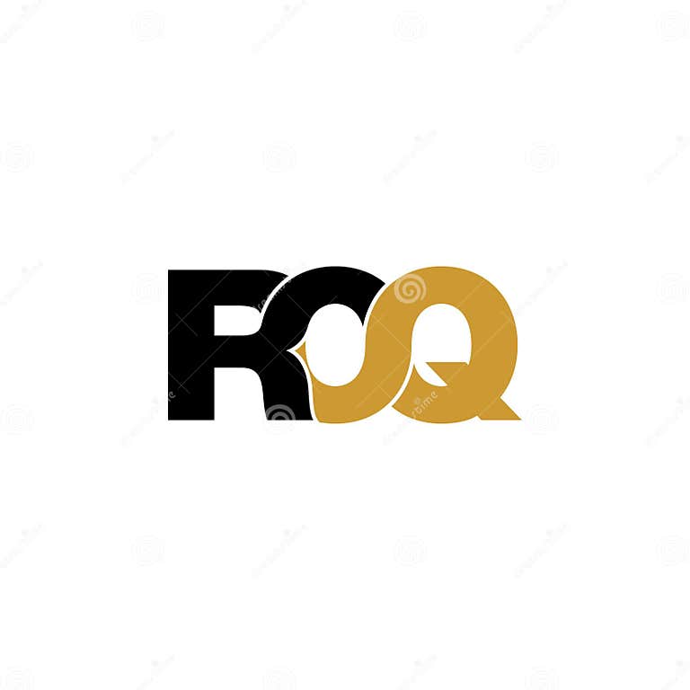 Letter ROQ Simple Monogram Logo Icon Design. Stock Vector ...