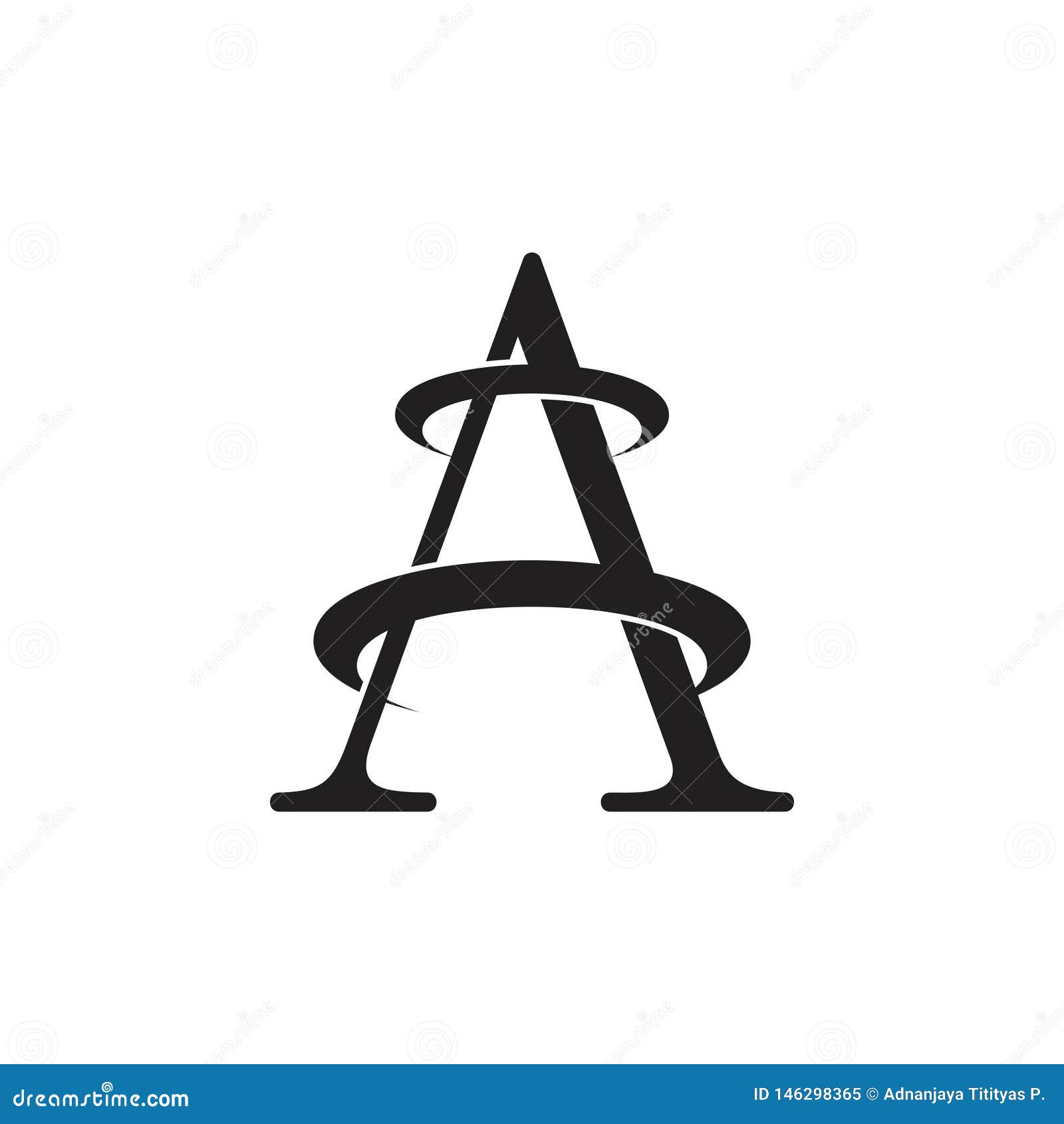 Letter a Rotate Movement Logo Vector Stock Vector - Illustration of ...
