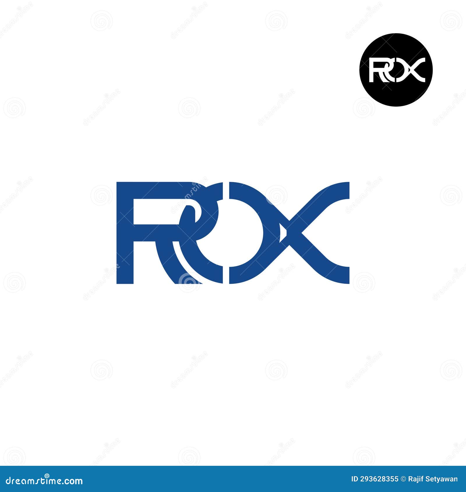 Letter ROX Monogram Logo Design Stock Vector - Illustration of designs ...