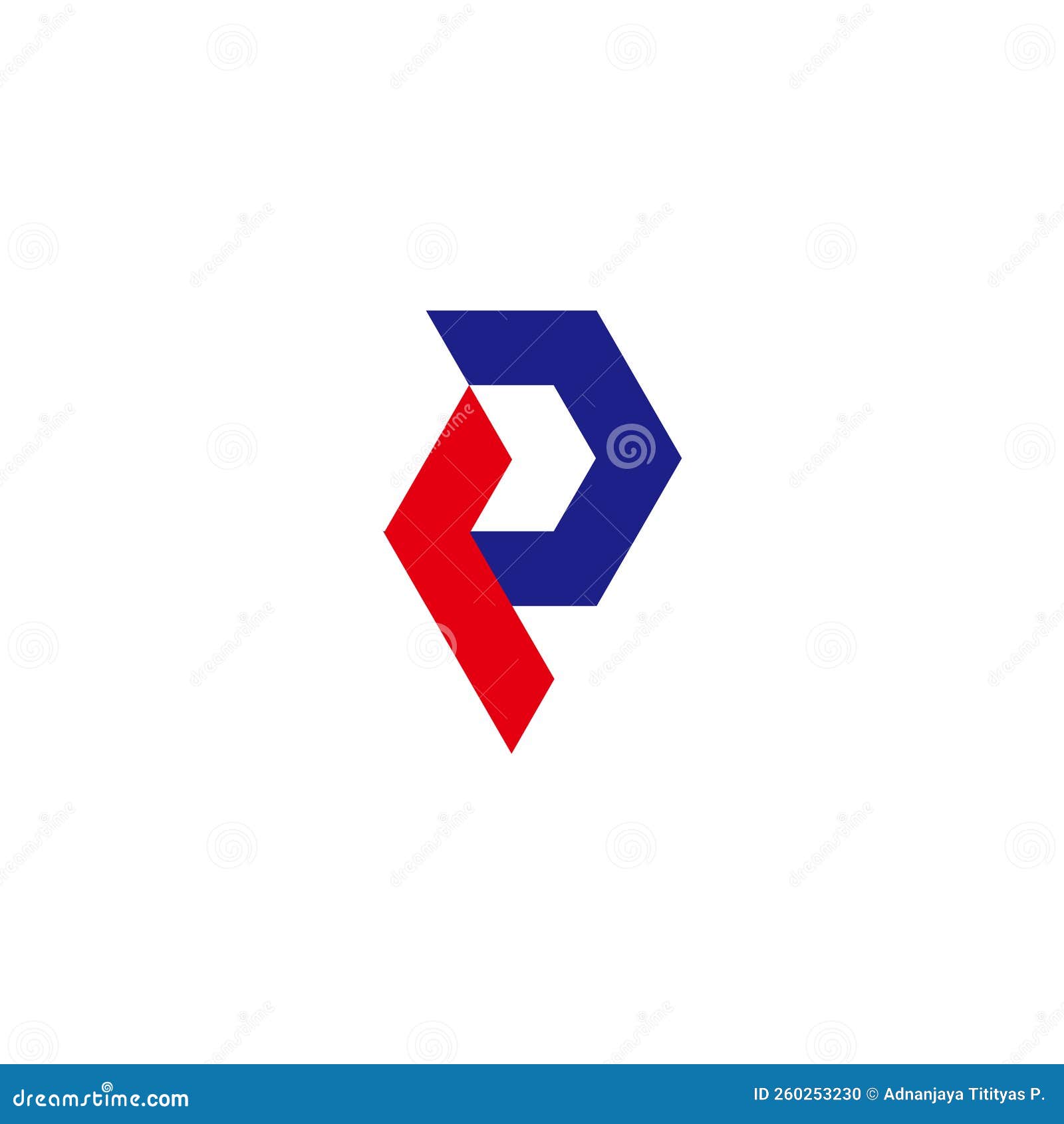 Letter Rp Arrow Colorful Geometric Logo Vector Stock Vector ...