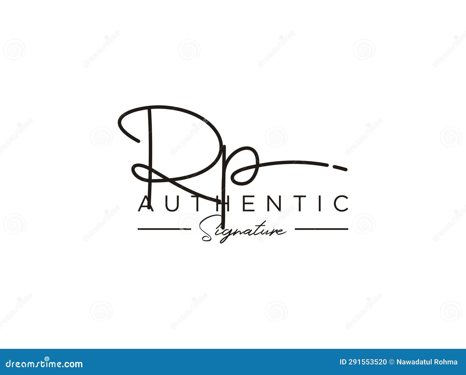 Letter RP Signature Logo Template Vector Stock Vector - Illustration of ...