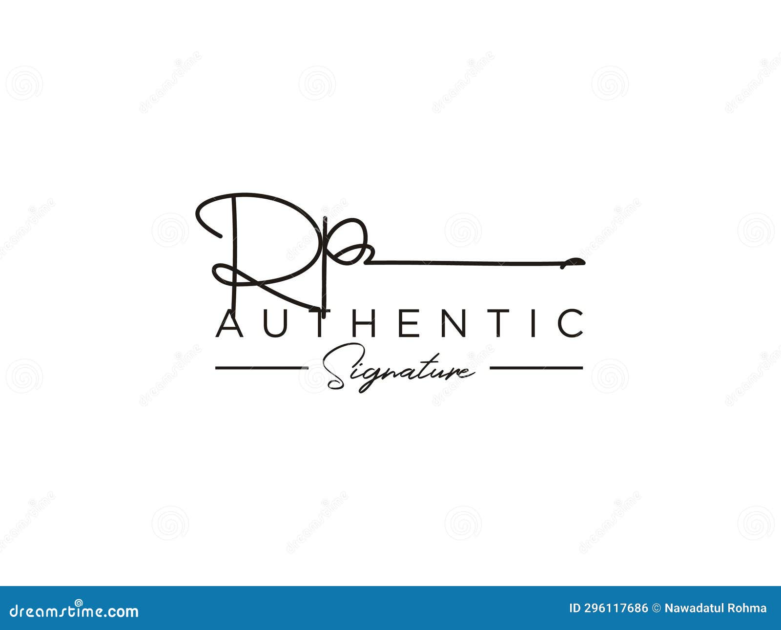 Letter RP Signature Logo Template Vector Stock Vector - Illustration of ...