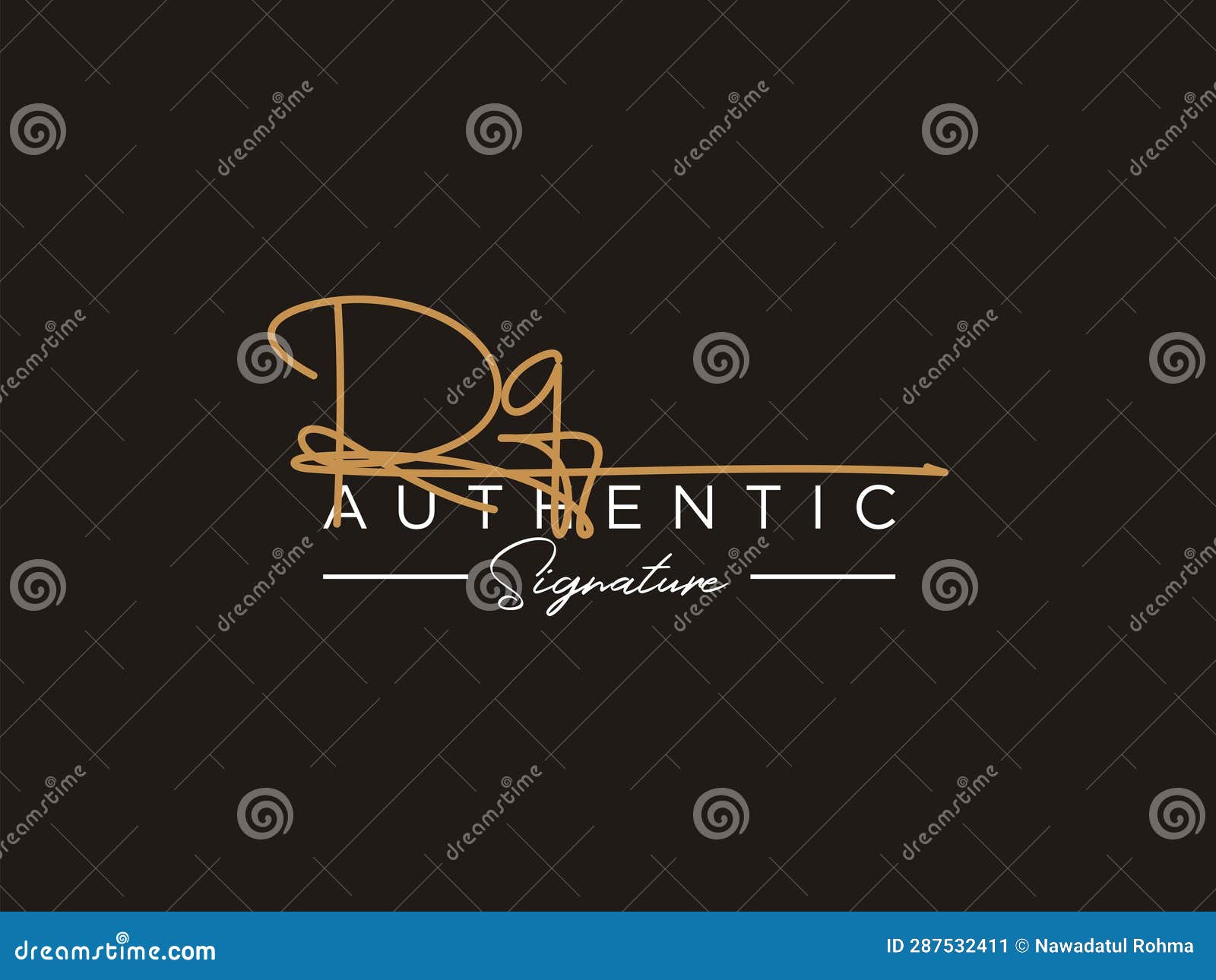 Letter RQ Signature Logo Template Vector Stock Vector - Illustration of ...