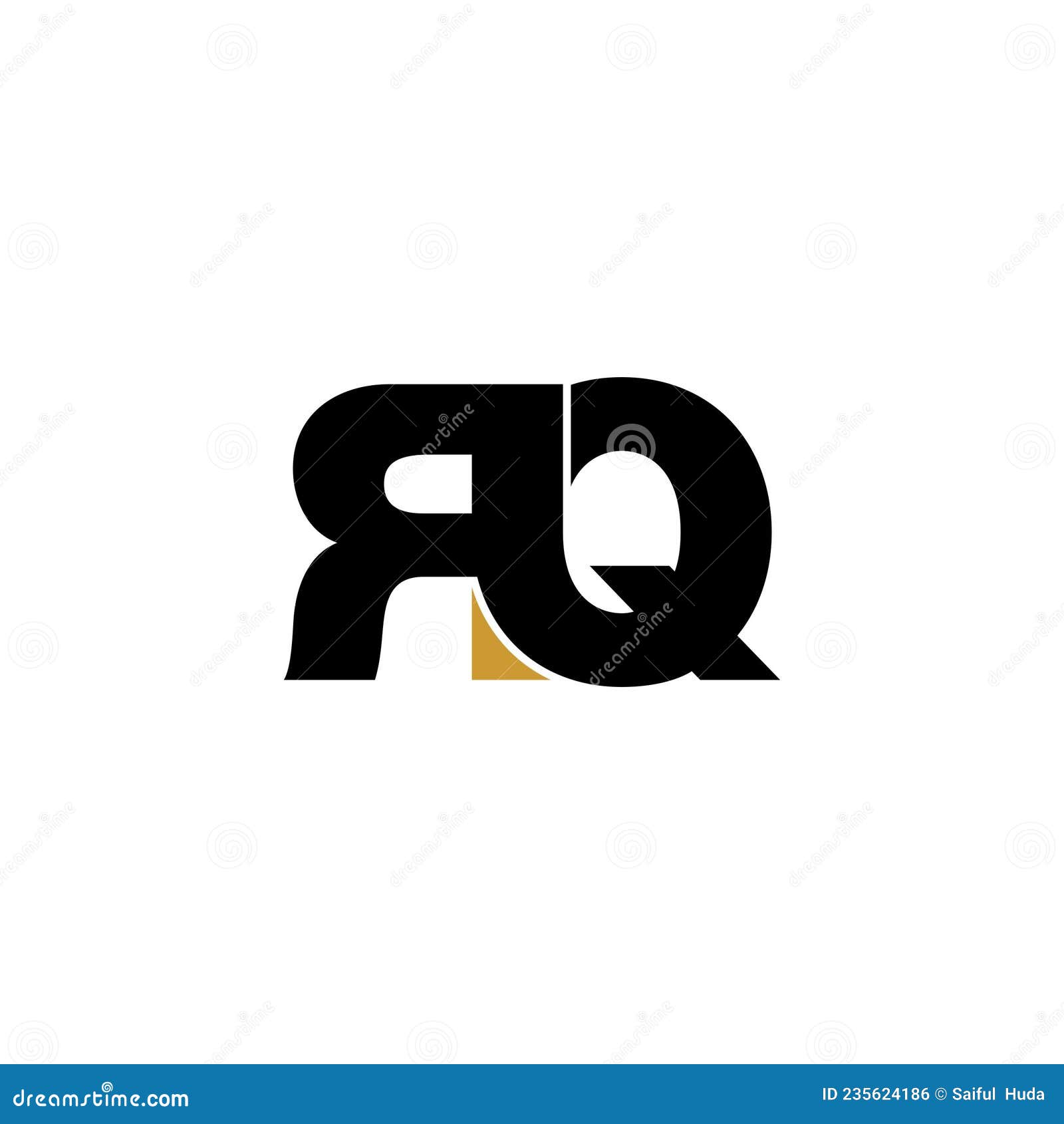 Letter RQ Simple Monogram Logo Icon Design. Stock Vector - Illustration ...