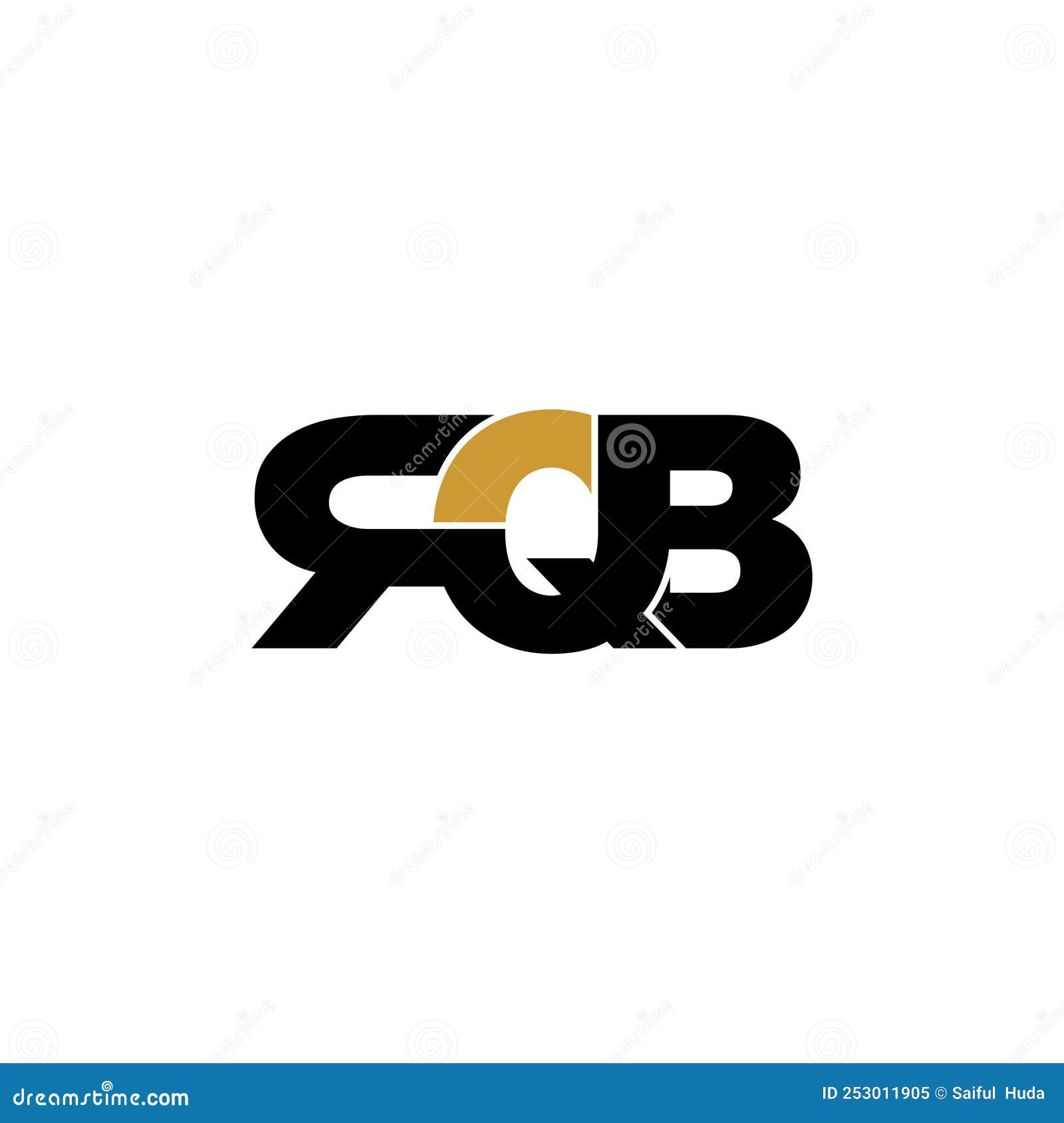 Letter RQB Simple Monogram Logo Icon Design. Stock Vector ...