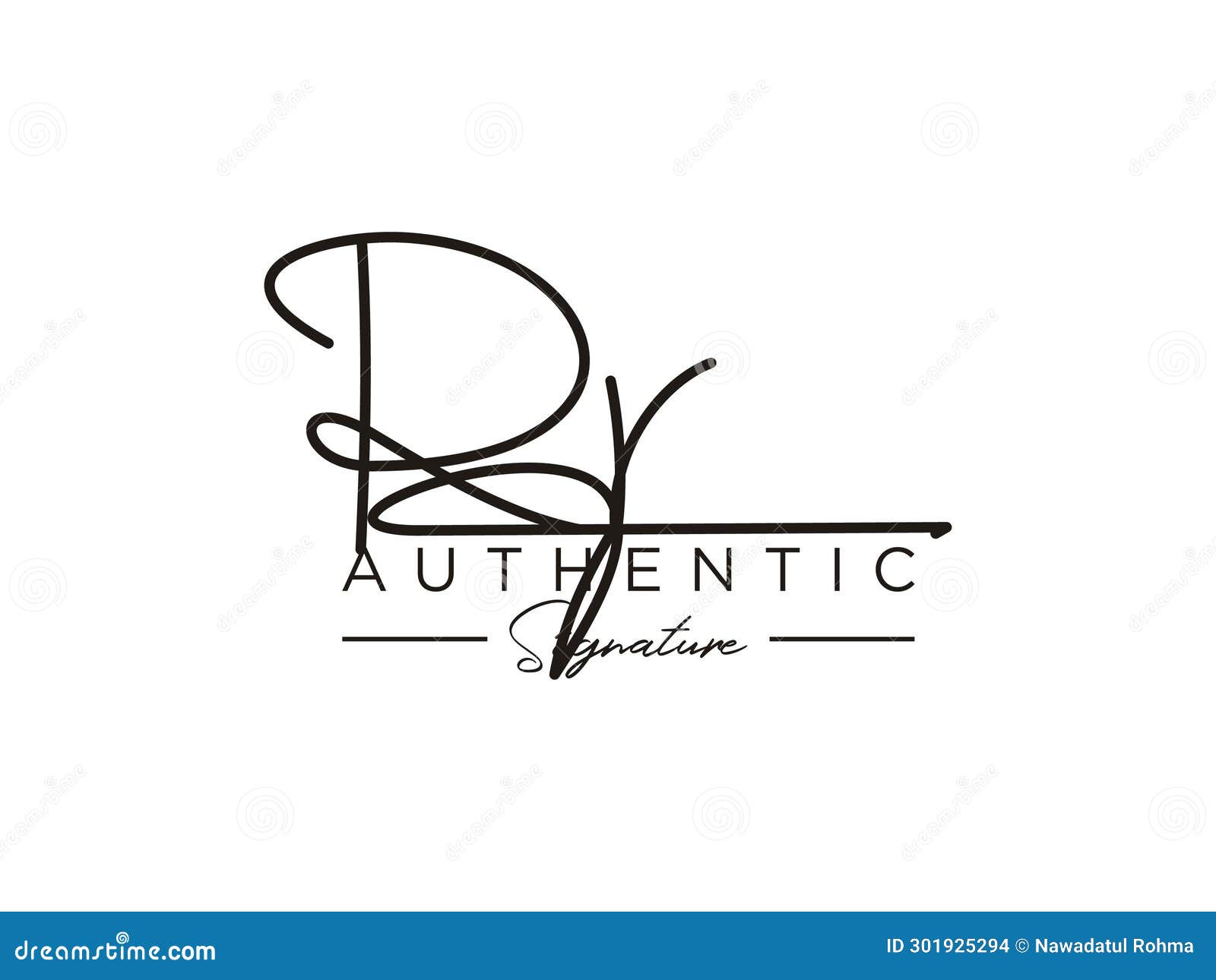 Letter RR Signature Logo Template Vector Stock Vector - Illustration of ...