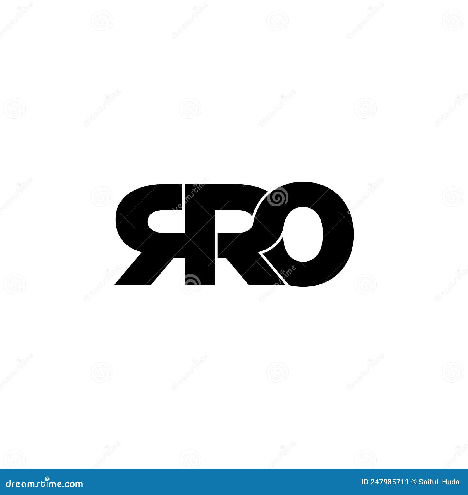 Letter RRO Simple Monogram Logo Icon Design. Stock Vector ...