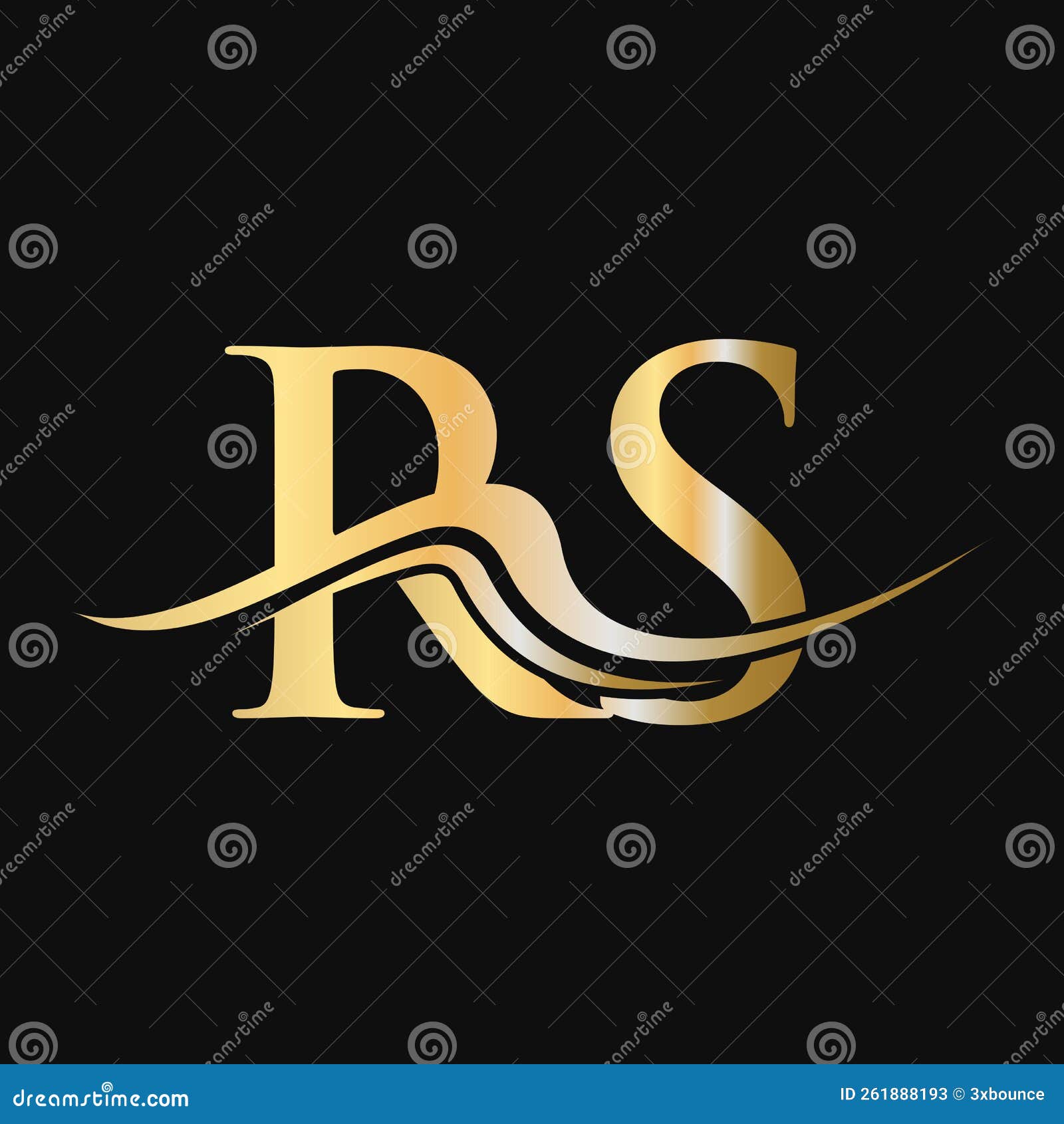 Letter RS Logo Design. Initial RS Logotype Template for Business and ...