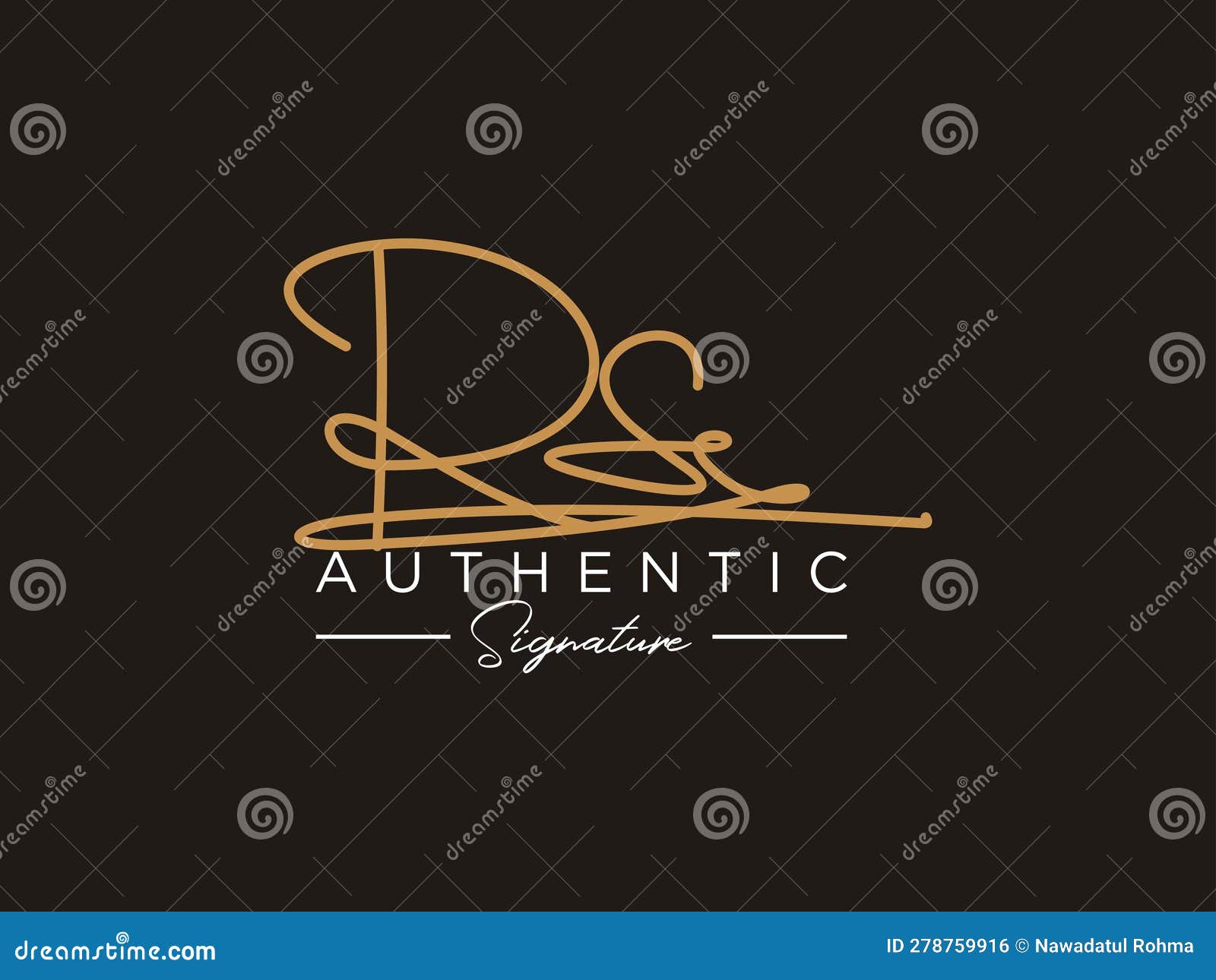 Letter RS Signature Logo Template Vector Stock Vector - Illustration of ...