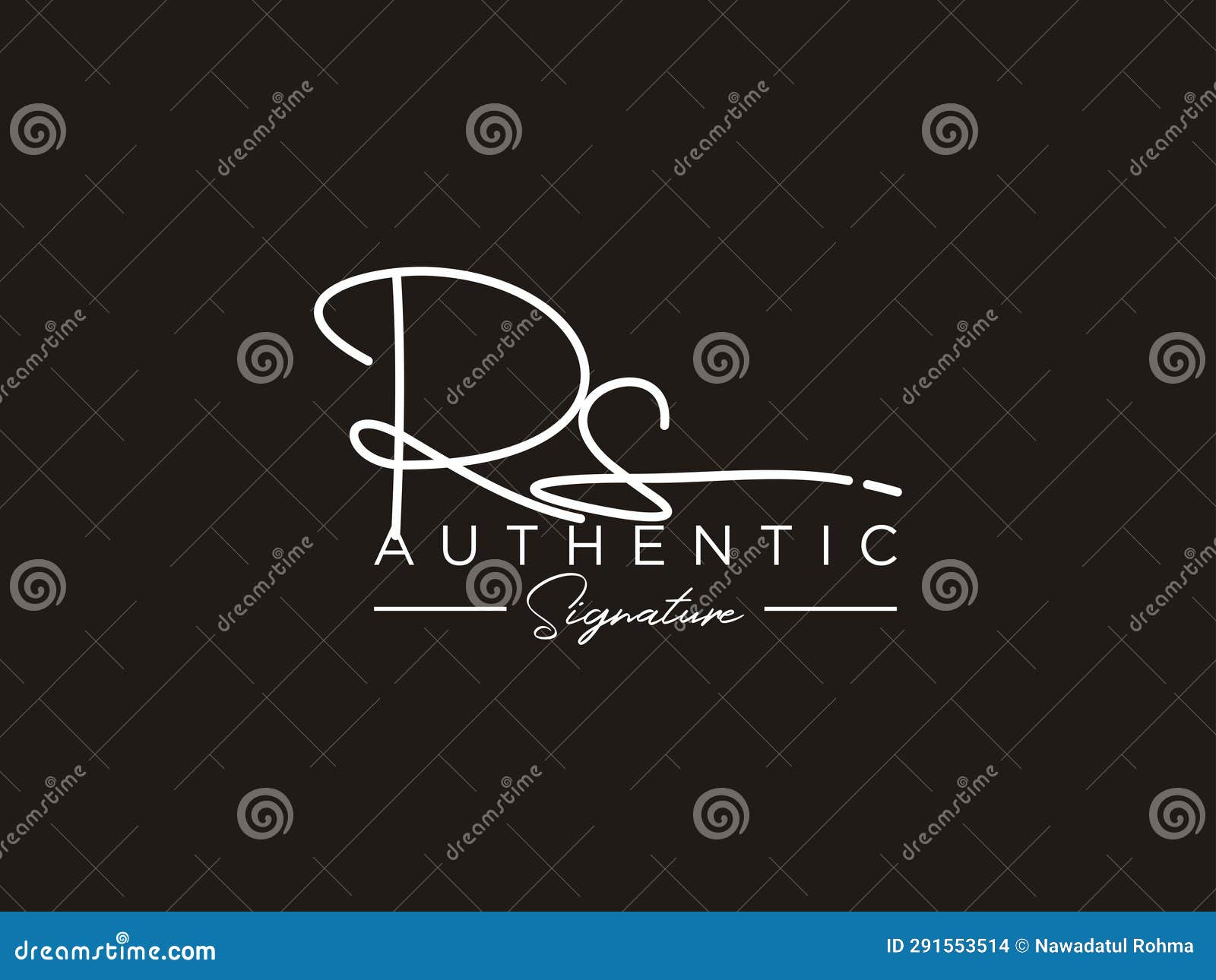 Letter RS Signature Logo Template Vector Stock Vector - Illustration of ...