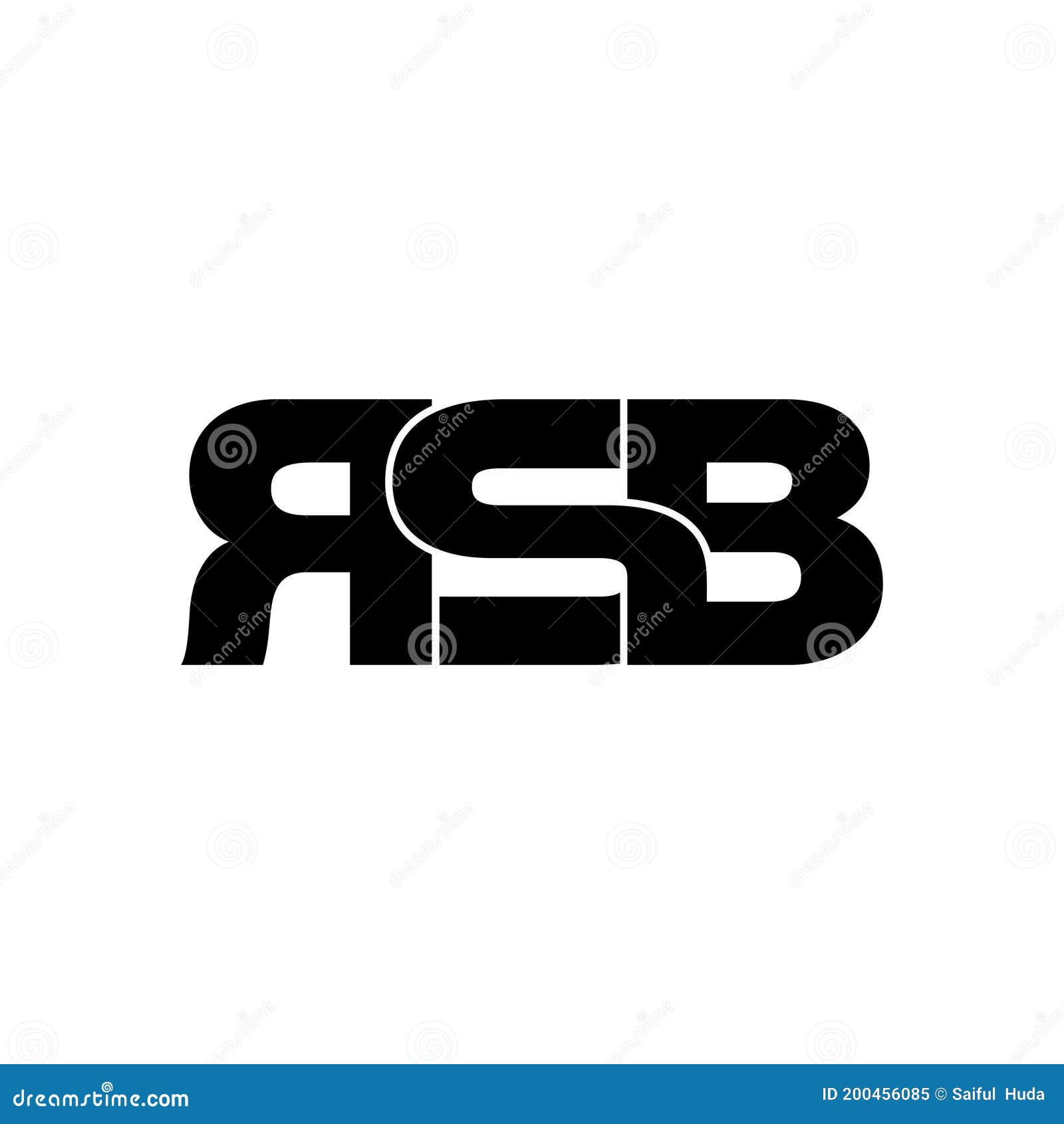 Letter RSB Simple Monogram Logo Icon Design. Stock Vector ...