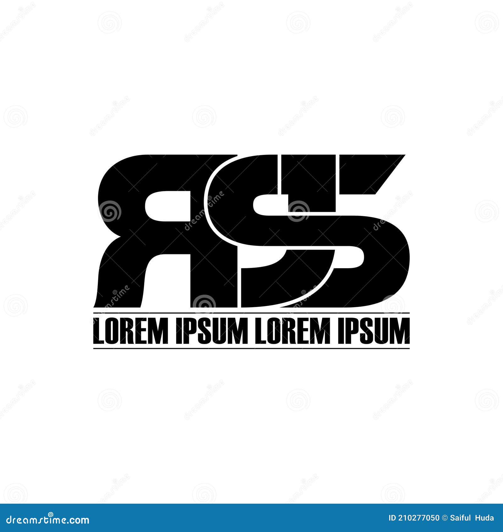 Letter RSJ Simple Monogram Logo Icon Design. Stock Vector ...