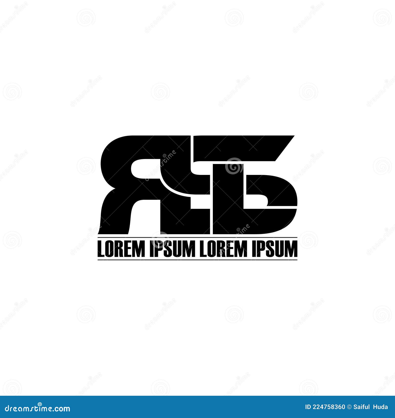 Letter RSL Simple Monogram Logo Icon Design. Stock Vector ...