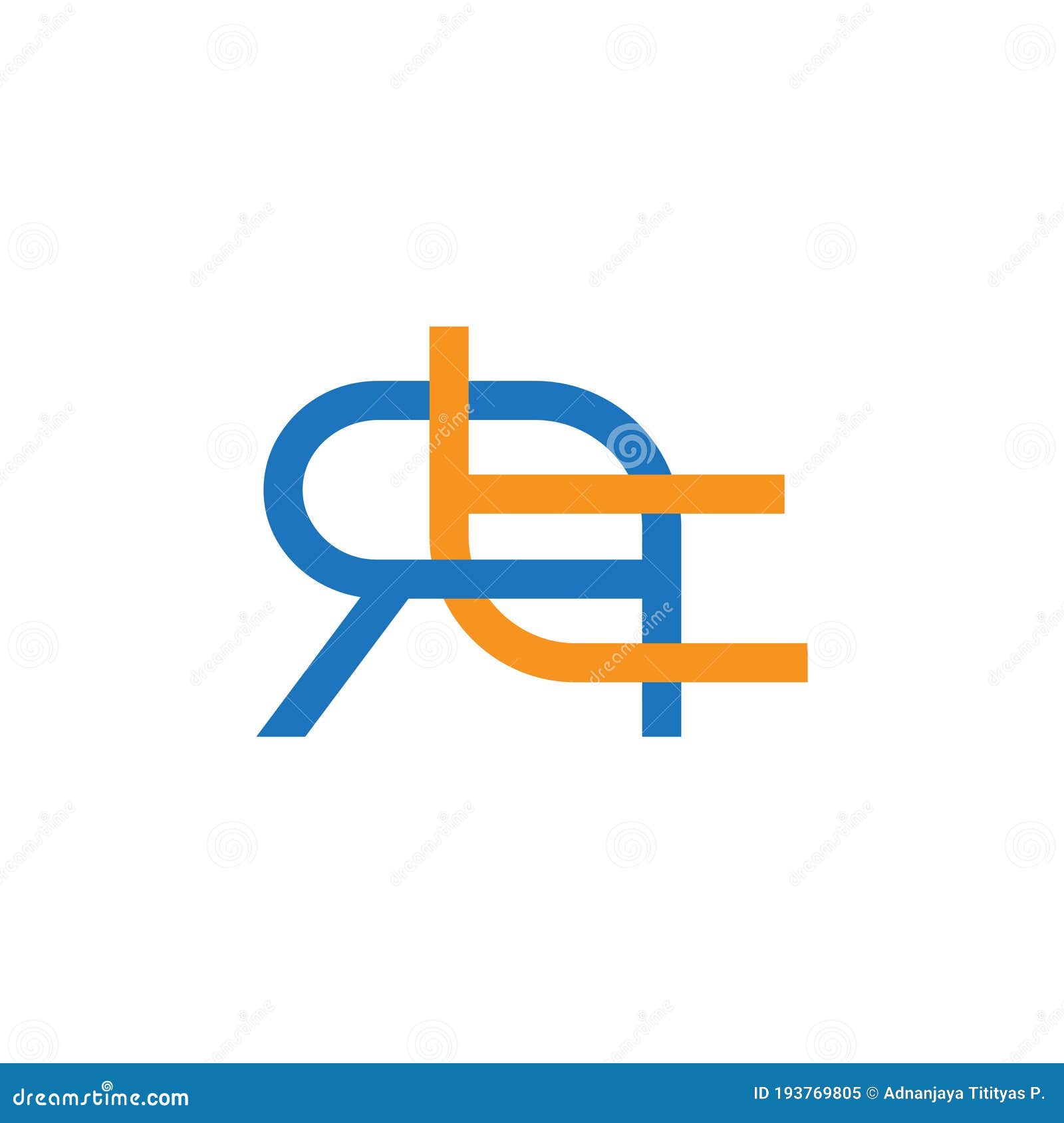 Letter Rt Linked Colorful Linear Geometric Design Symbol Logo Vector ...