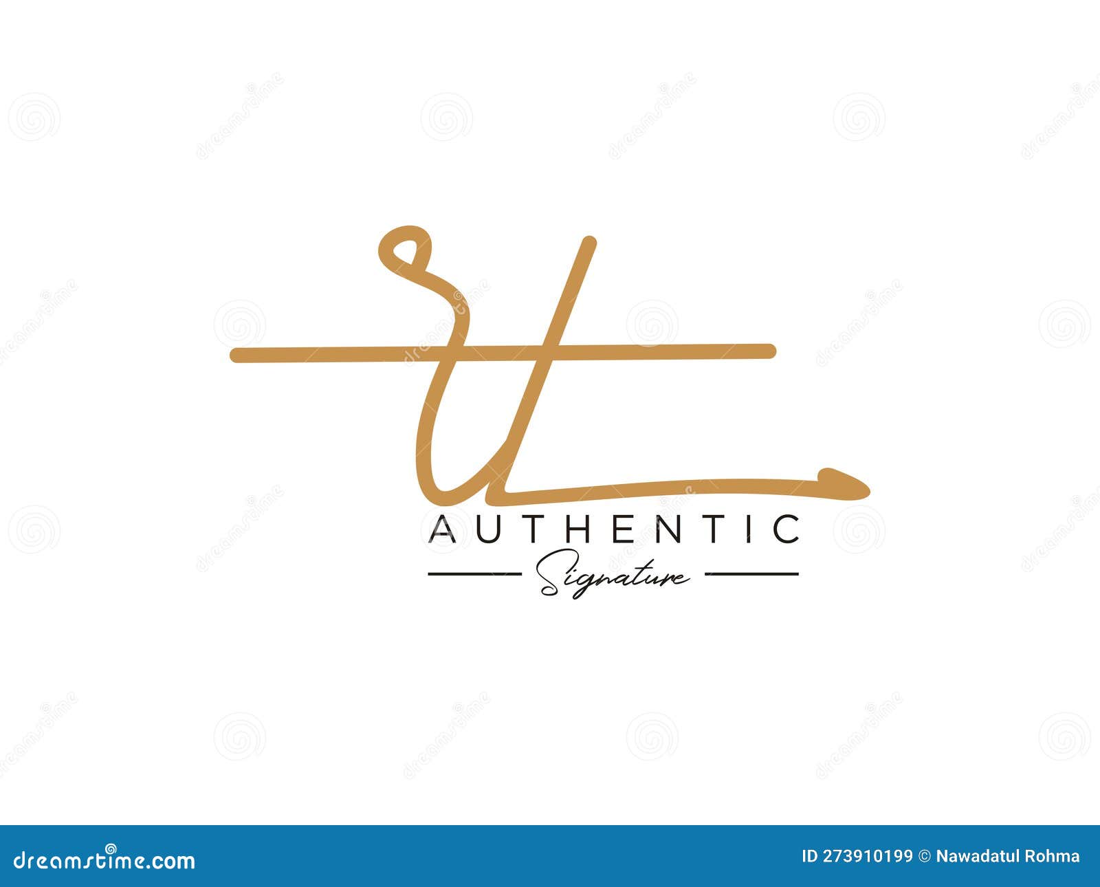 Letter RT Signature Logo Template Vector Stock Vector - Illustration of ...