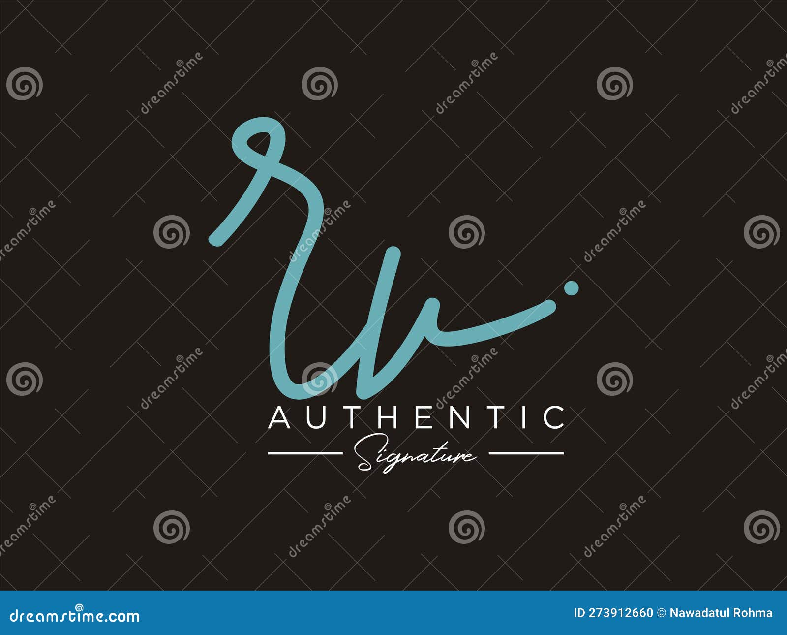 Letter RV Signature Logo Template Vector Stock Vector - Illustration of ...