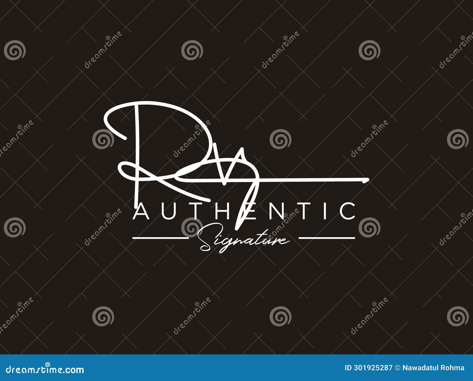 Letter RV Signature Logo Template Vector Stock Vector - Illustration of ...