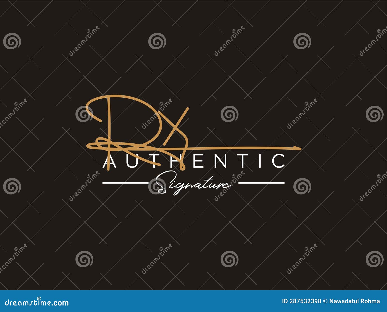 Letter RX Signature Logo Template Vector Stock Vector - Illustration of ...
