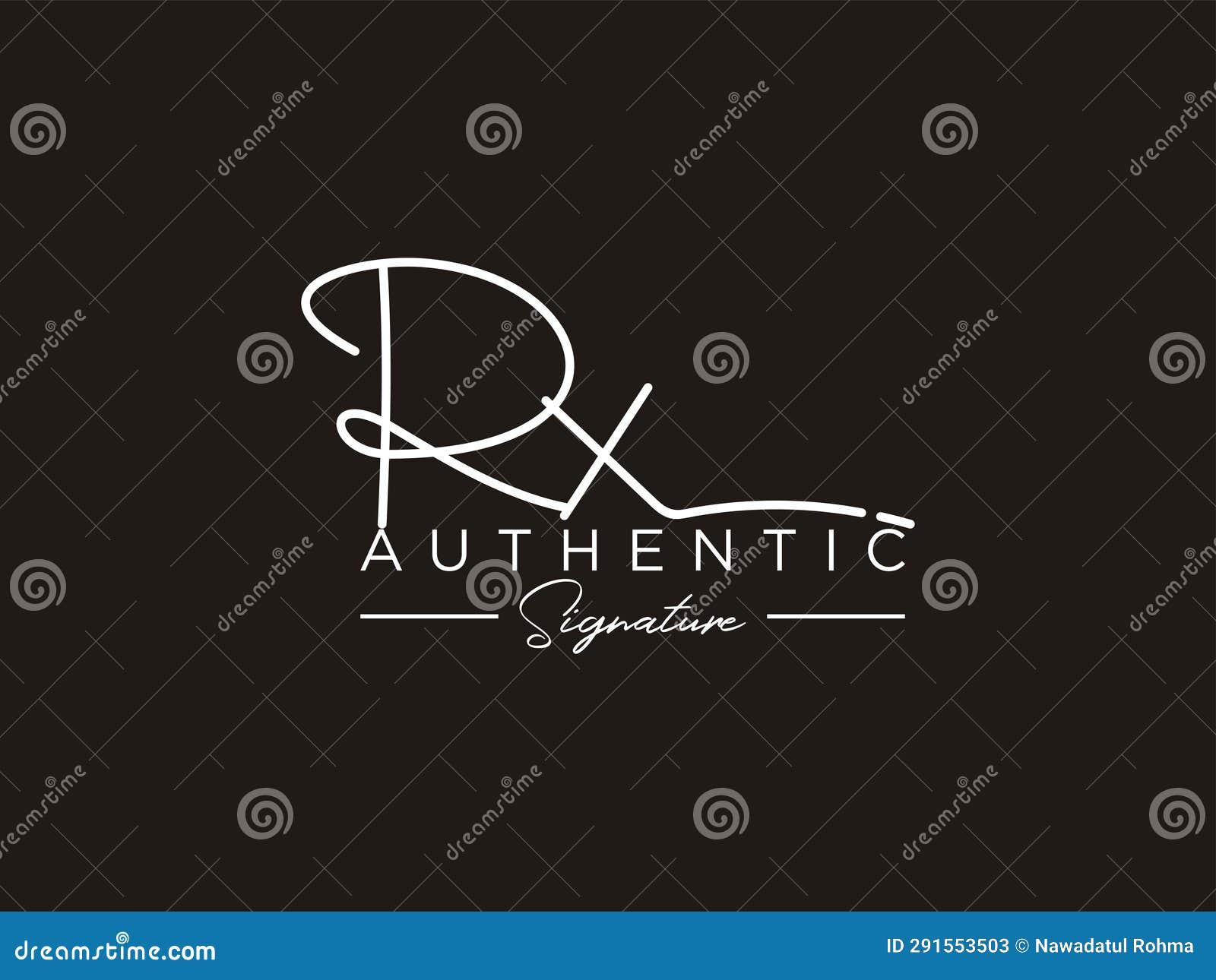 Letter RX Signature Logo Template Vector Stock Vector - Illustration of ...