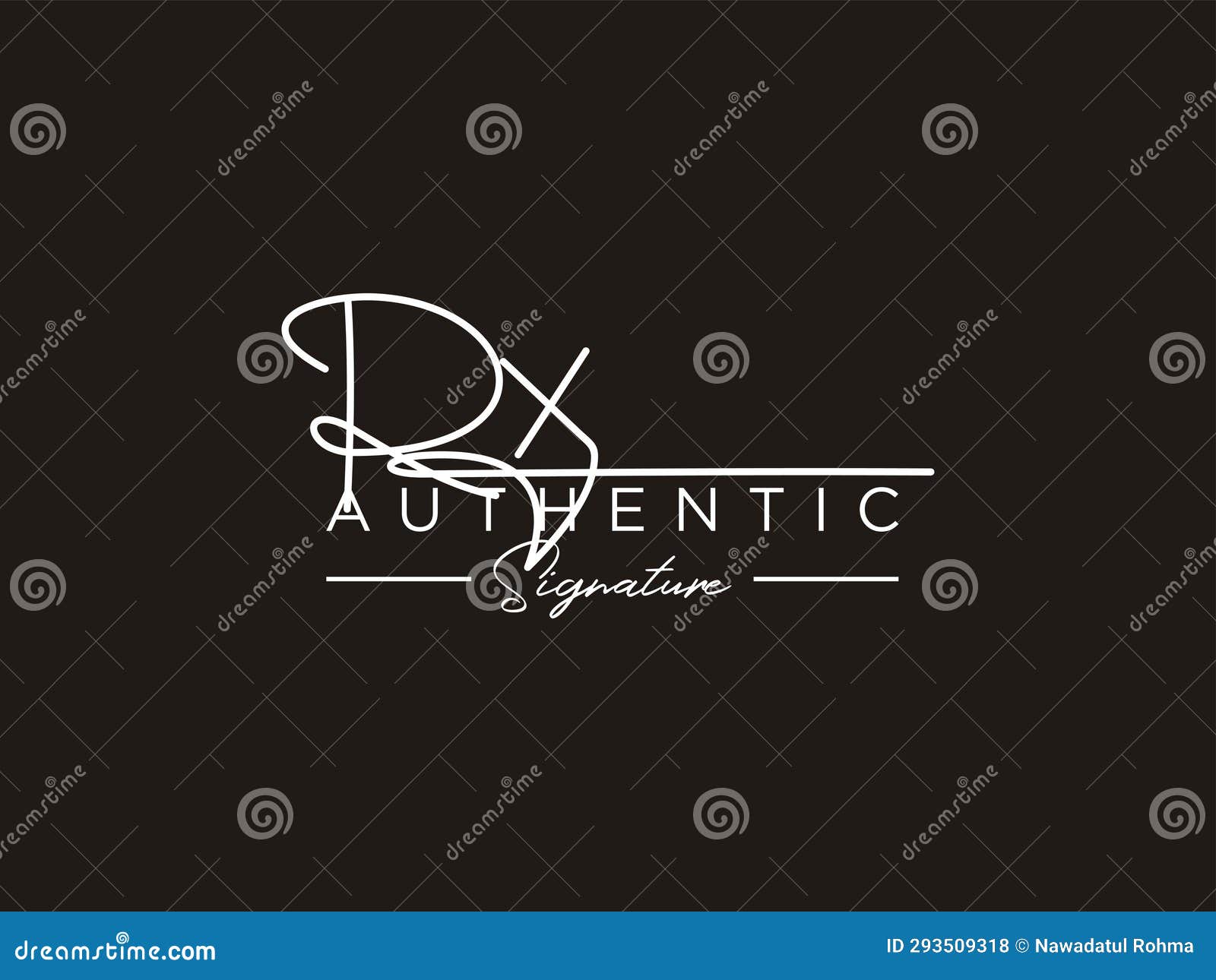Letter RX Signature Logo Template Vector Stock Vector - Illustration of ...
