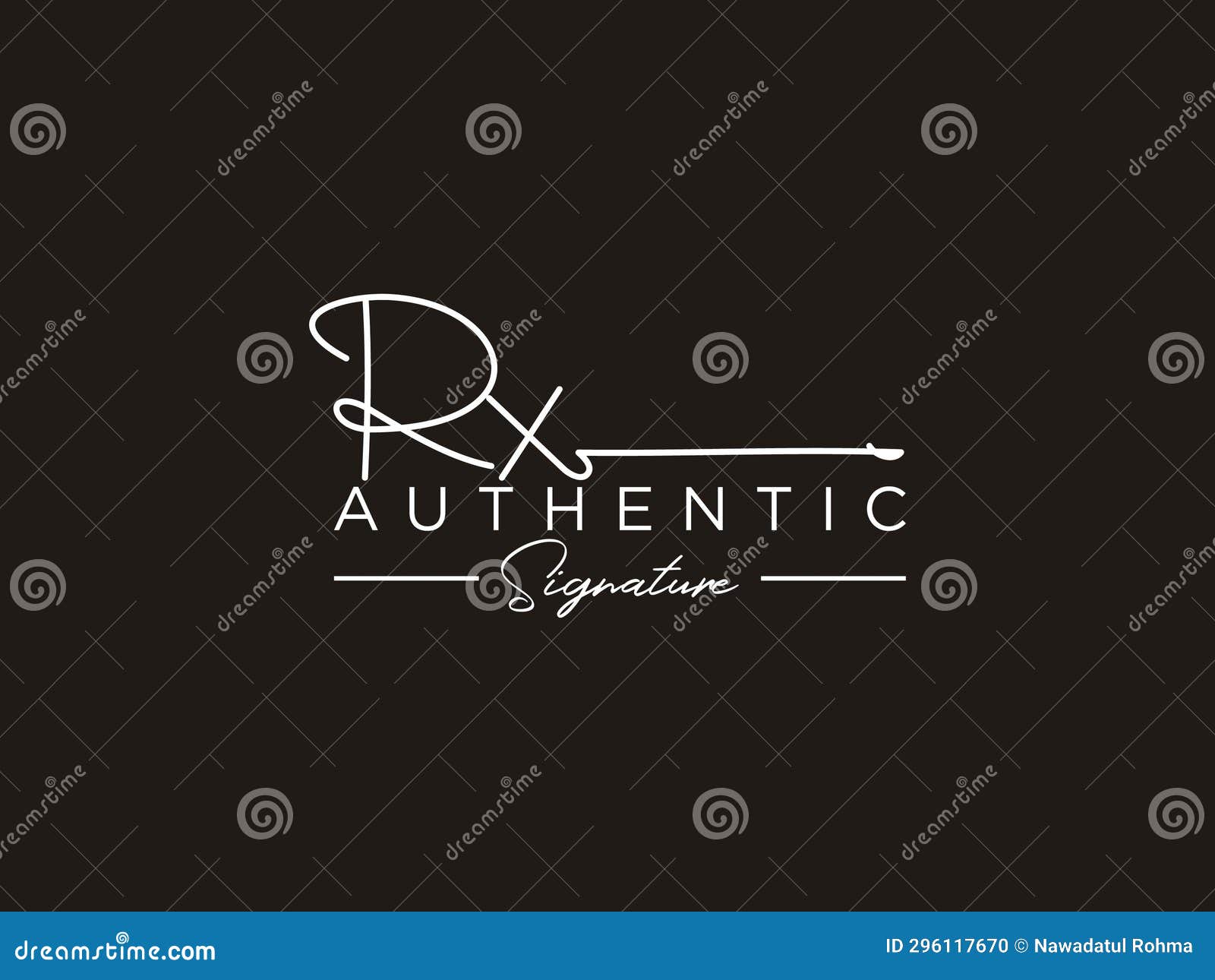 Letter RX Signature Logo Template Vector Stock Vector - Illustration of ...