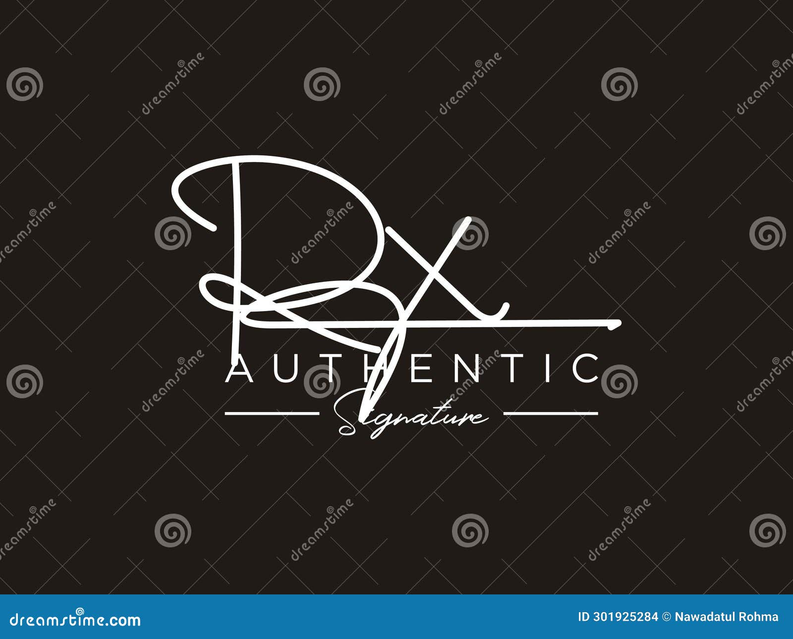 Letter RX Signature Logo Template Vector Stock Vector - Illustration of ...