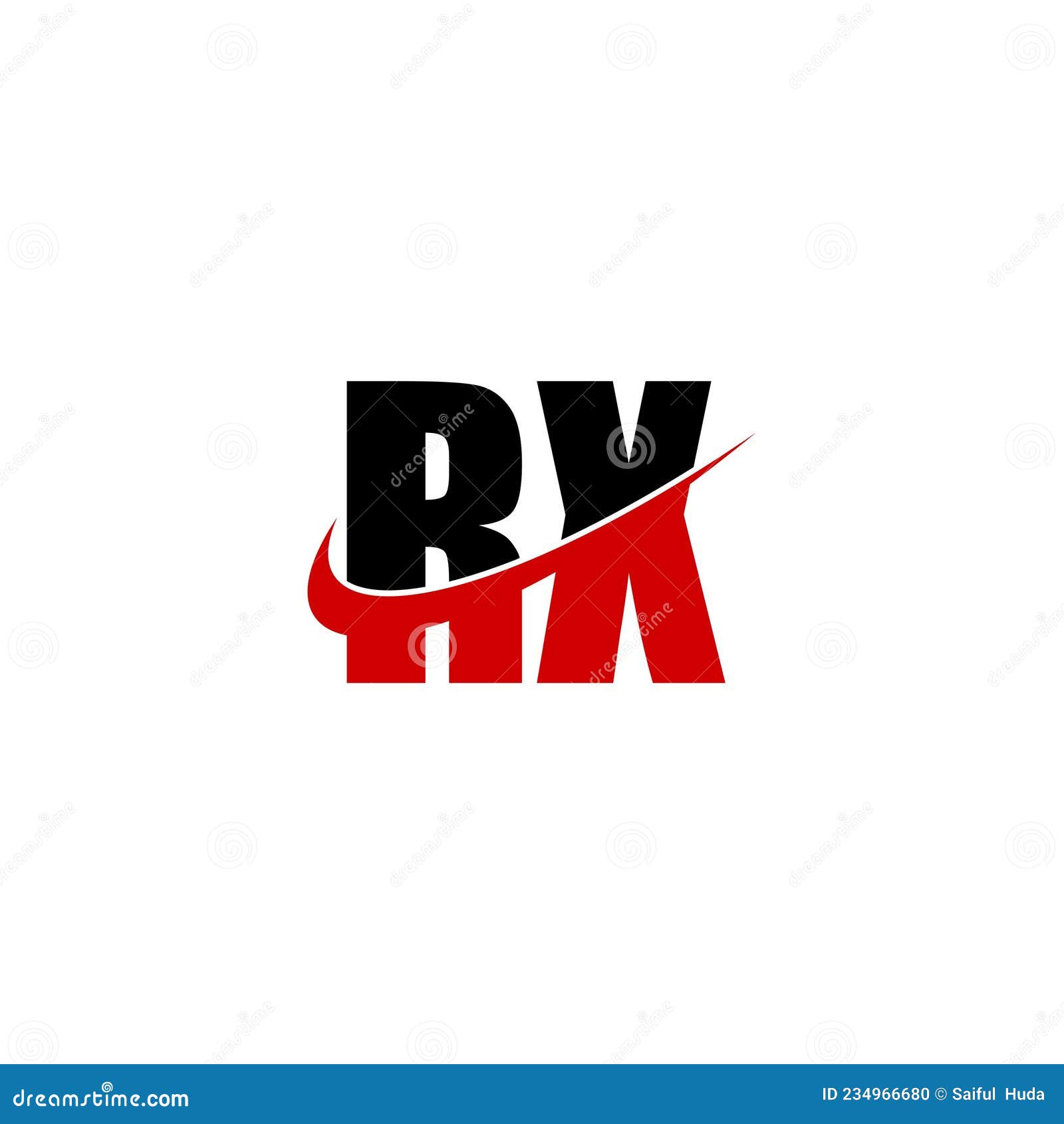 Letter RX Simple Monogram Logo Icon Design. Stock Vector - Illustration ...
