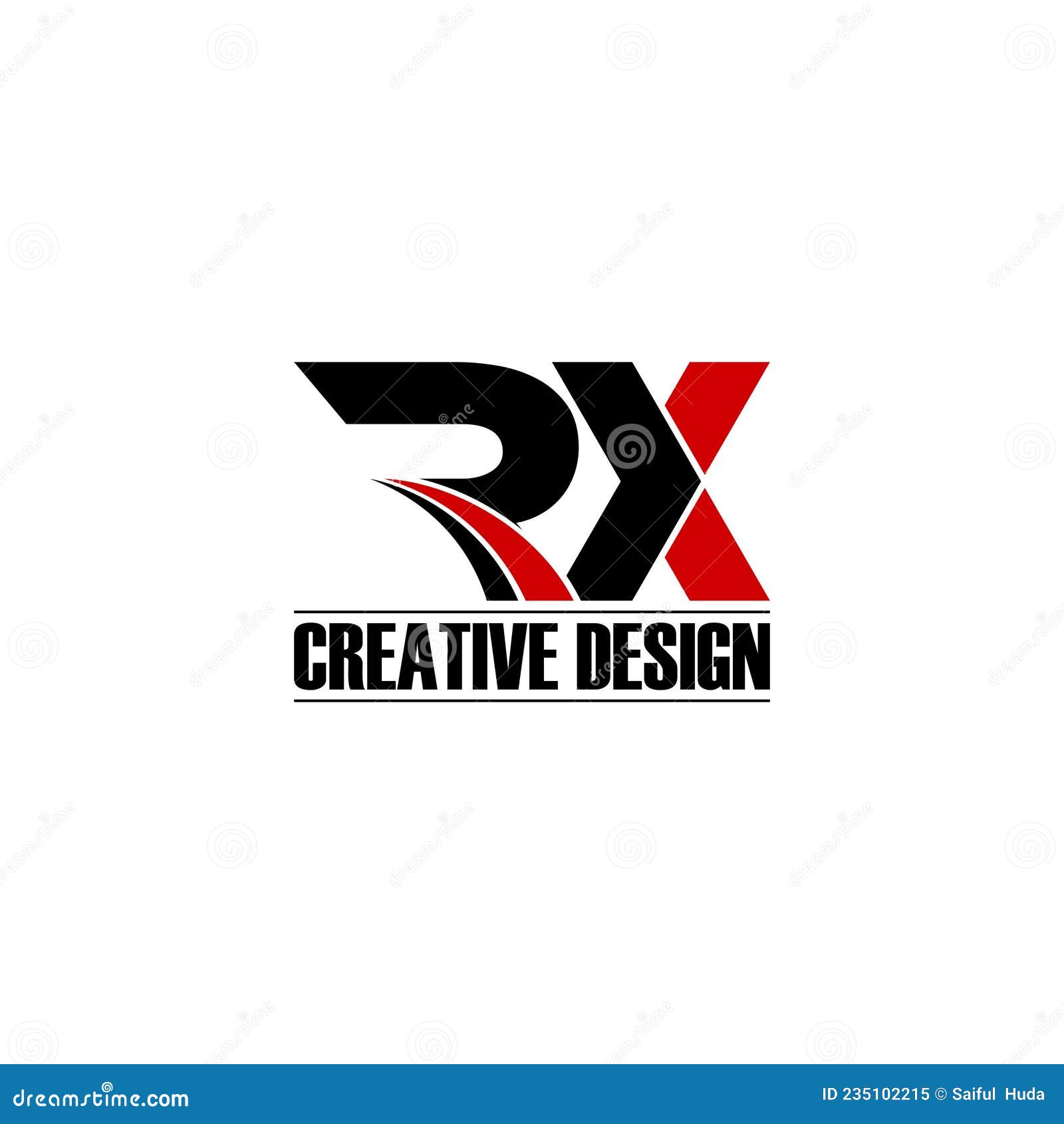 Letter RX Simple Monogram Logo Icon Design. Stock Vector - Illustration ...