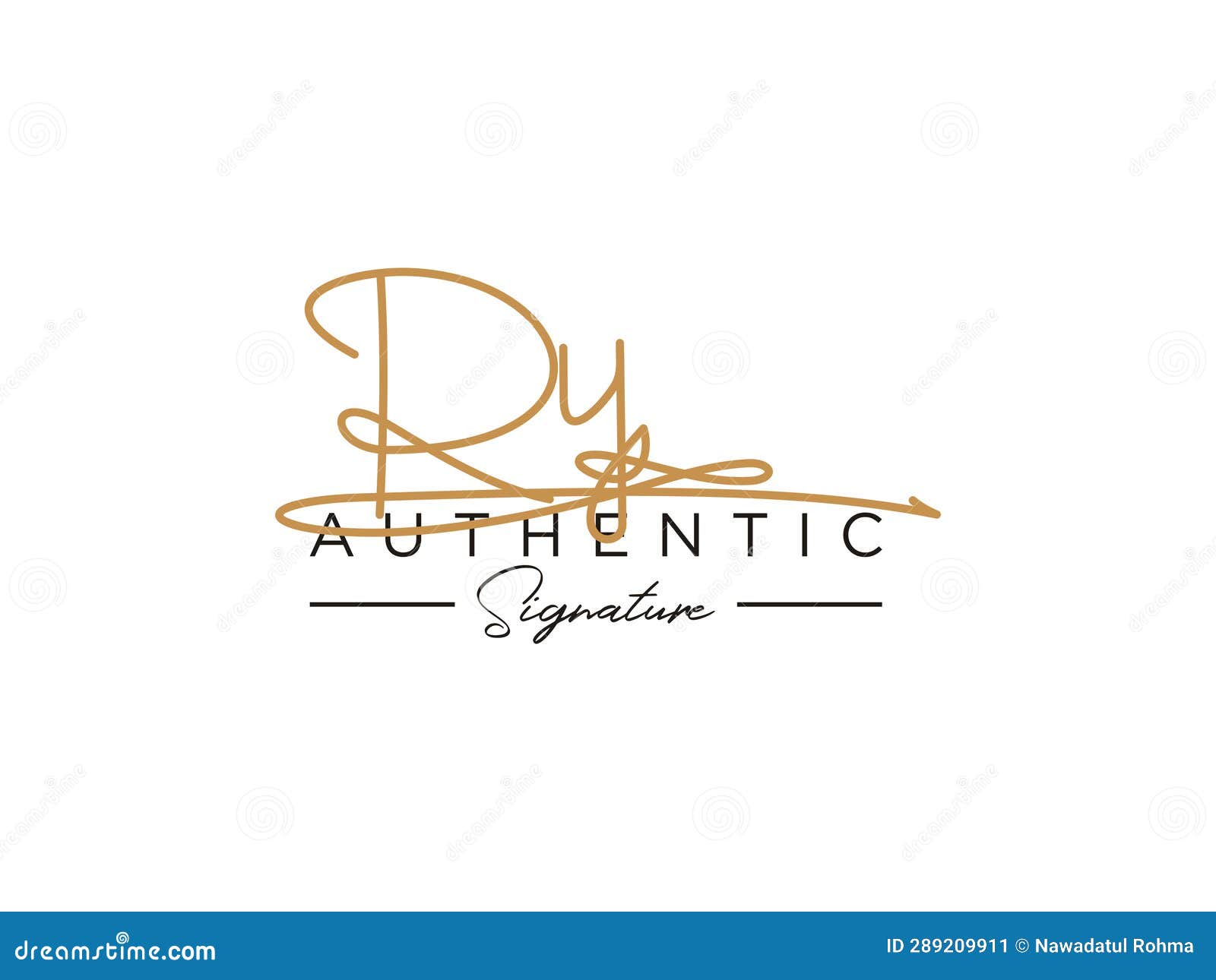 Letter RY Signature Logo Template Vector Stock Vector - Illustration of ...