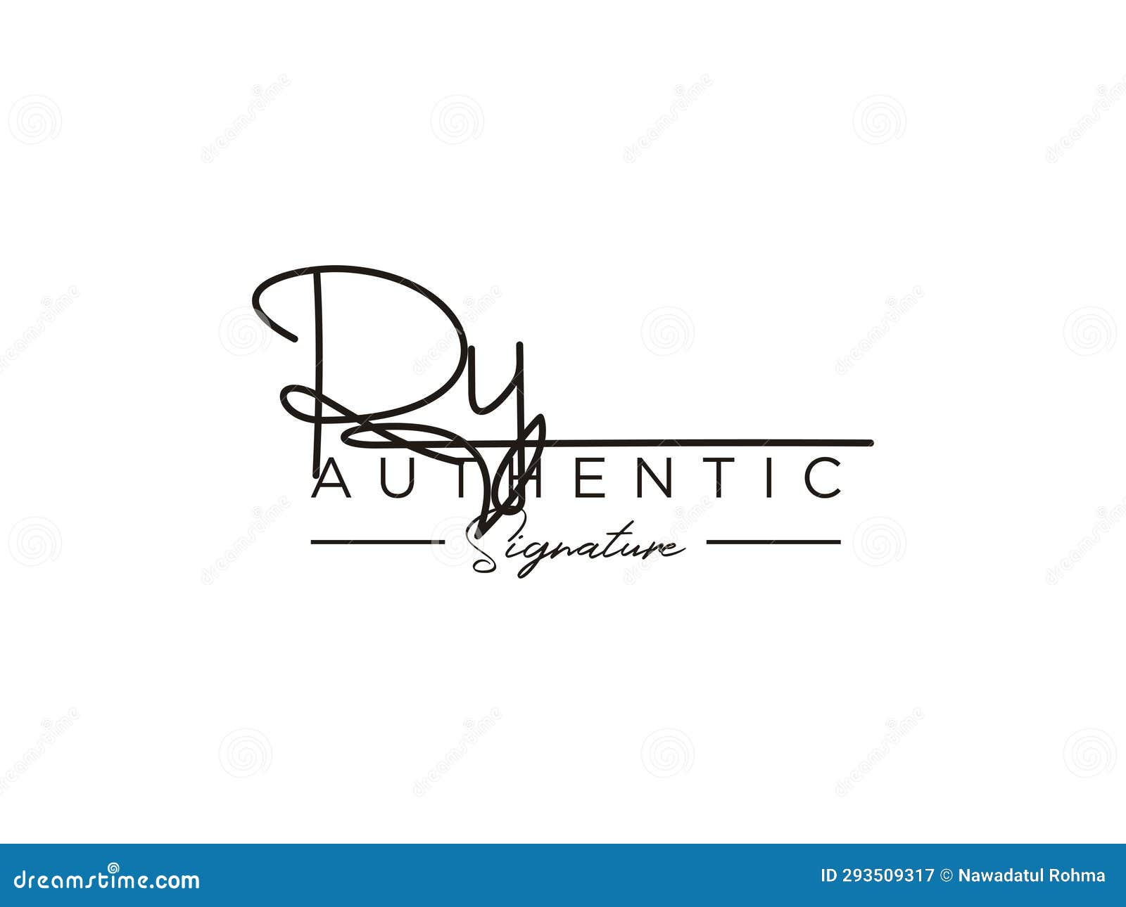 Letter RY Signature Logo Template Vector Stock Vector - Illustration of ...