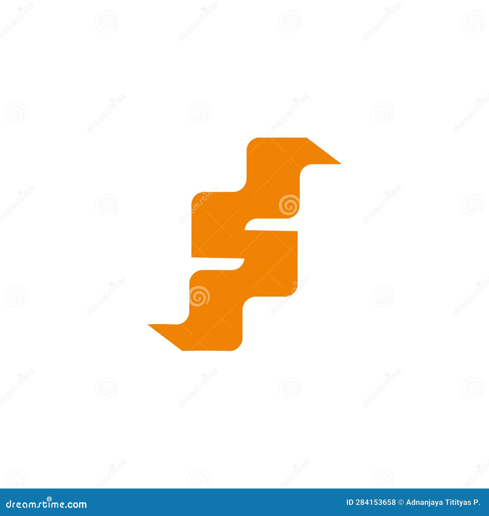 Letter S Abstract Ribbon Curves Logo Vector Stock Vector - Illustration ...