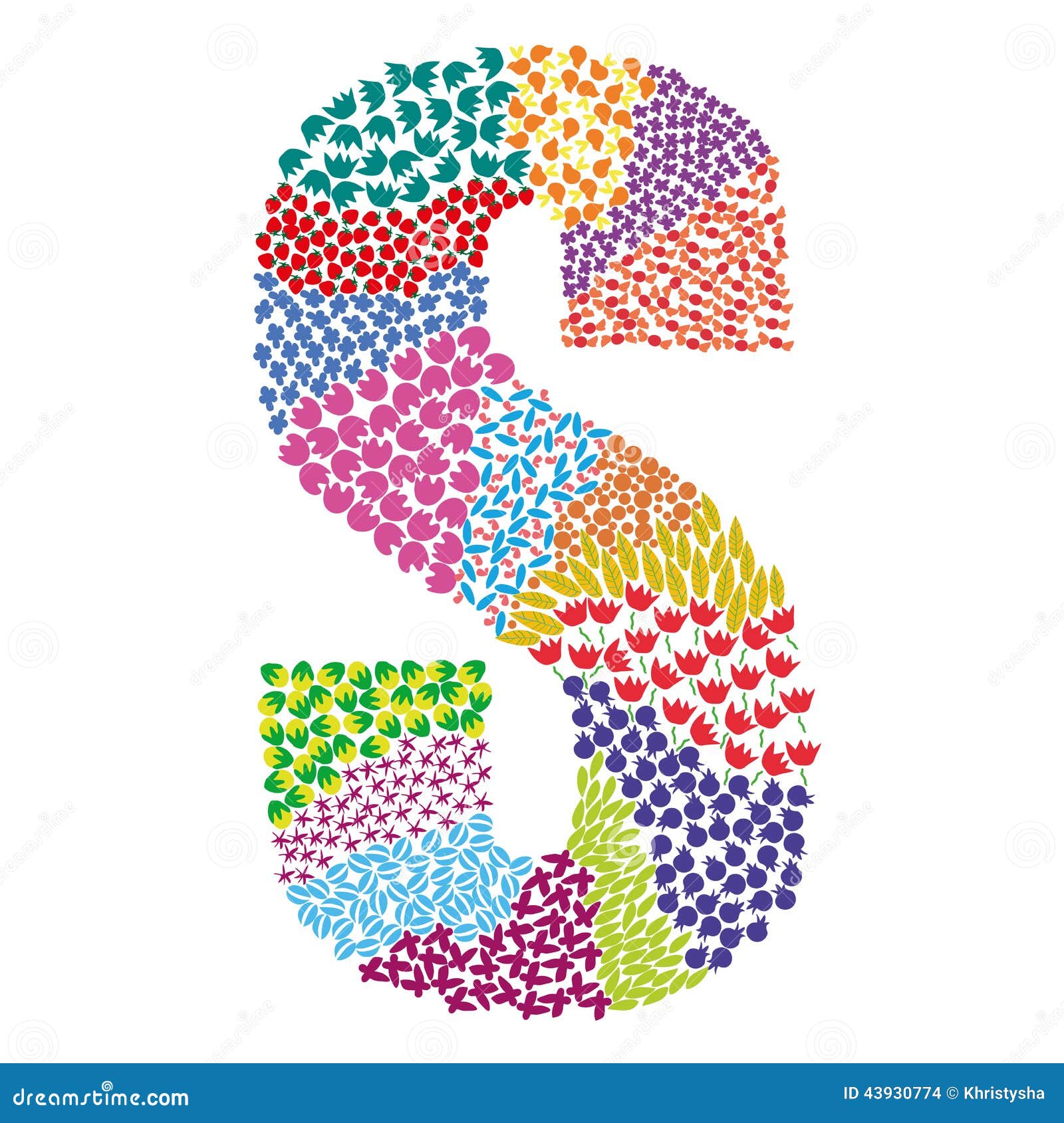 Letter S stock illustration. Illustration of funny, sign - 43930774